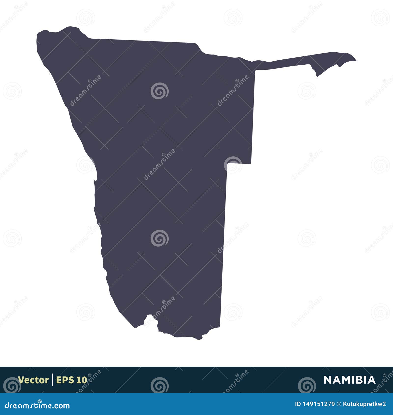 Namibia - Africa Countries Map Icon Vector Logo Template Illustration ...