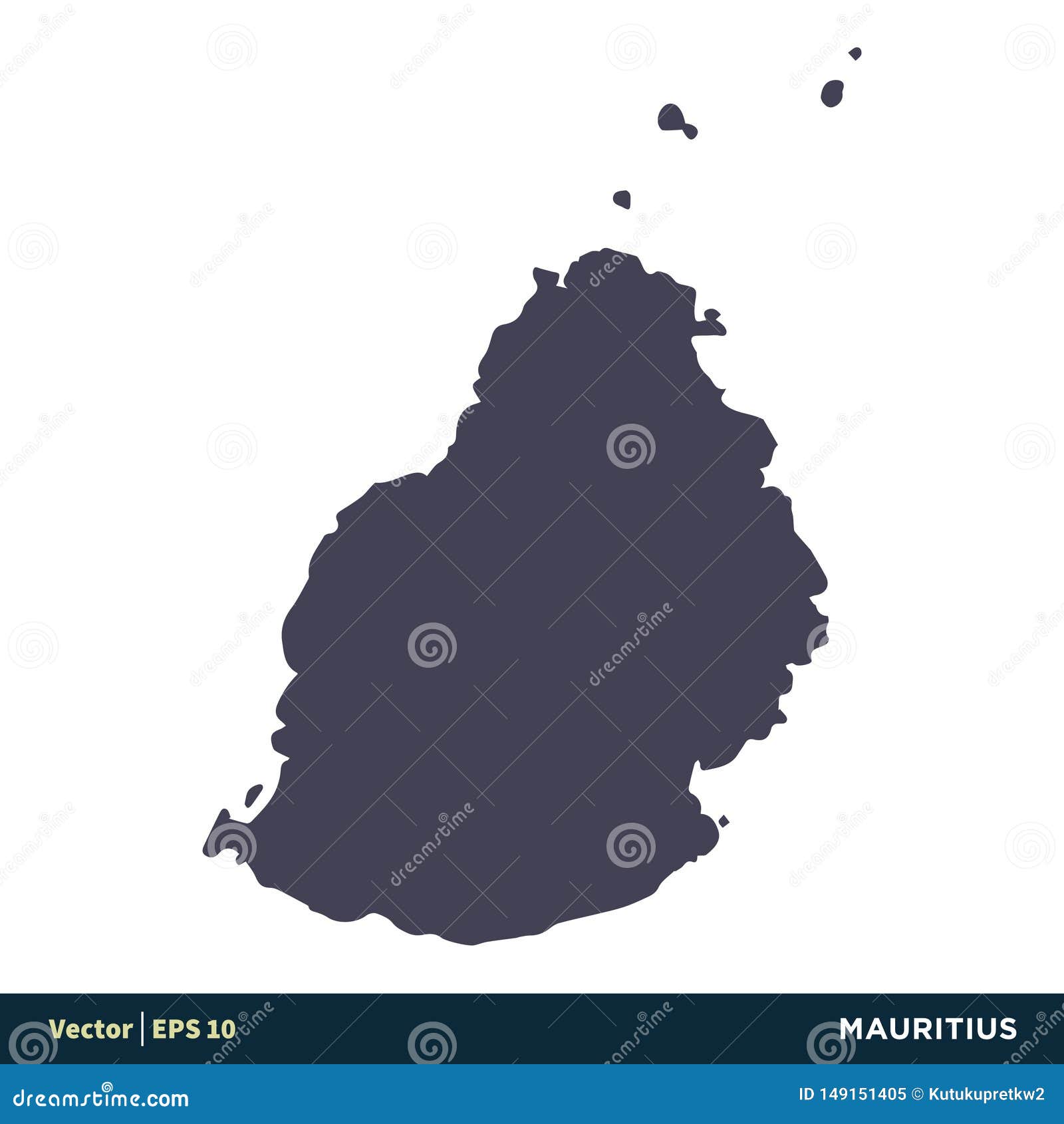 Mauritius - Africa Countries Map Icon Vector Logo Template Illustration ...