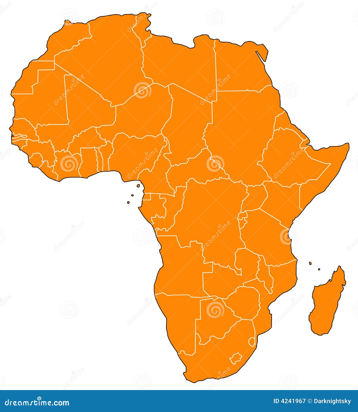 Africa stock illustration. Illustration of penetrable - 4241967