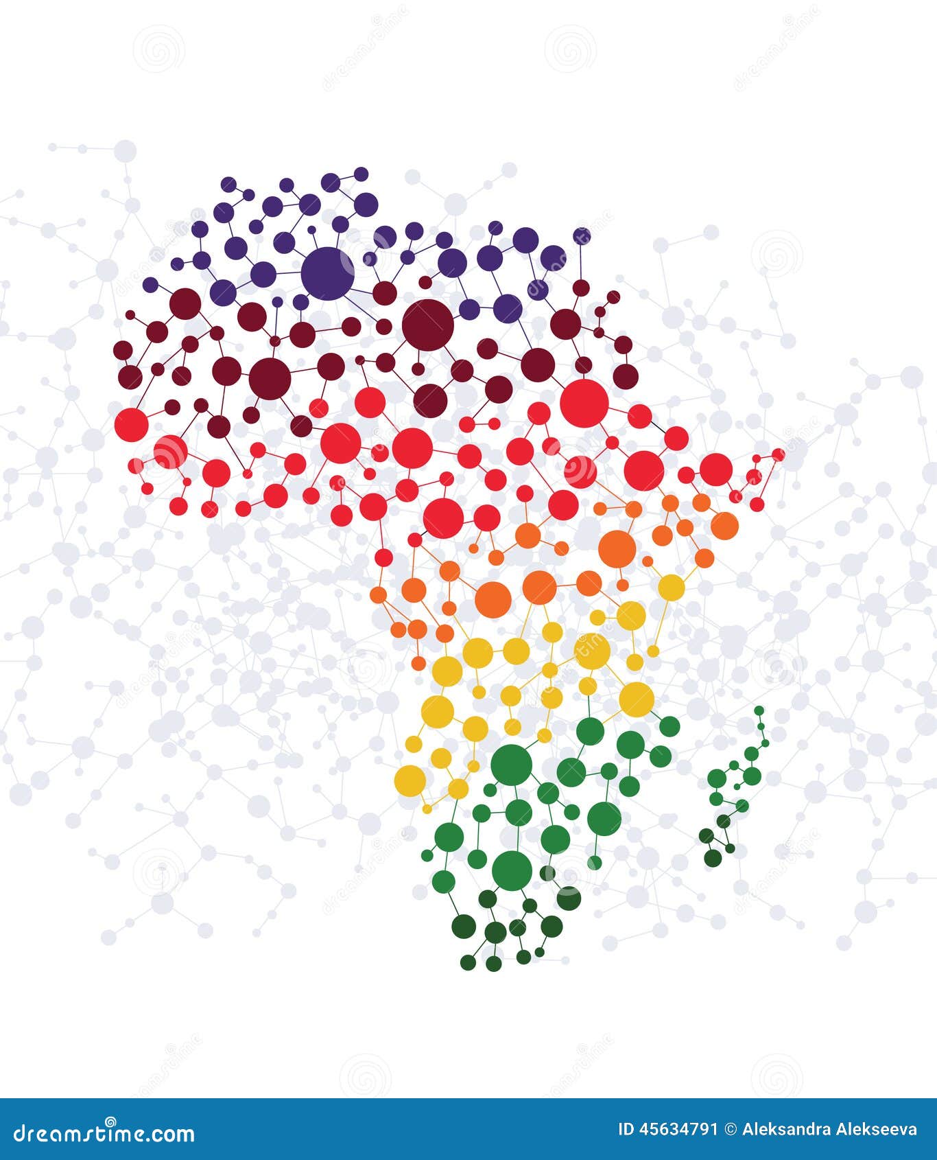 Africa Abstract Map Vector Illustration | CartoonDealer.com #32692824