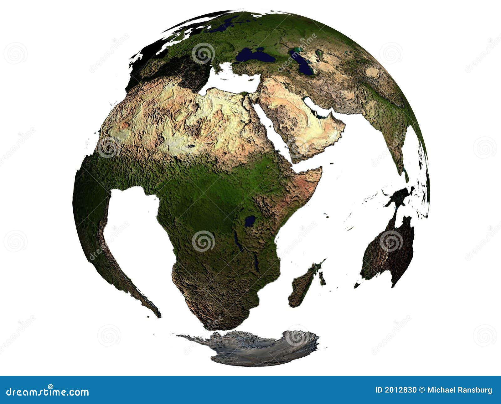Africa on an earth globe stock illustration. Illustration of countries ...