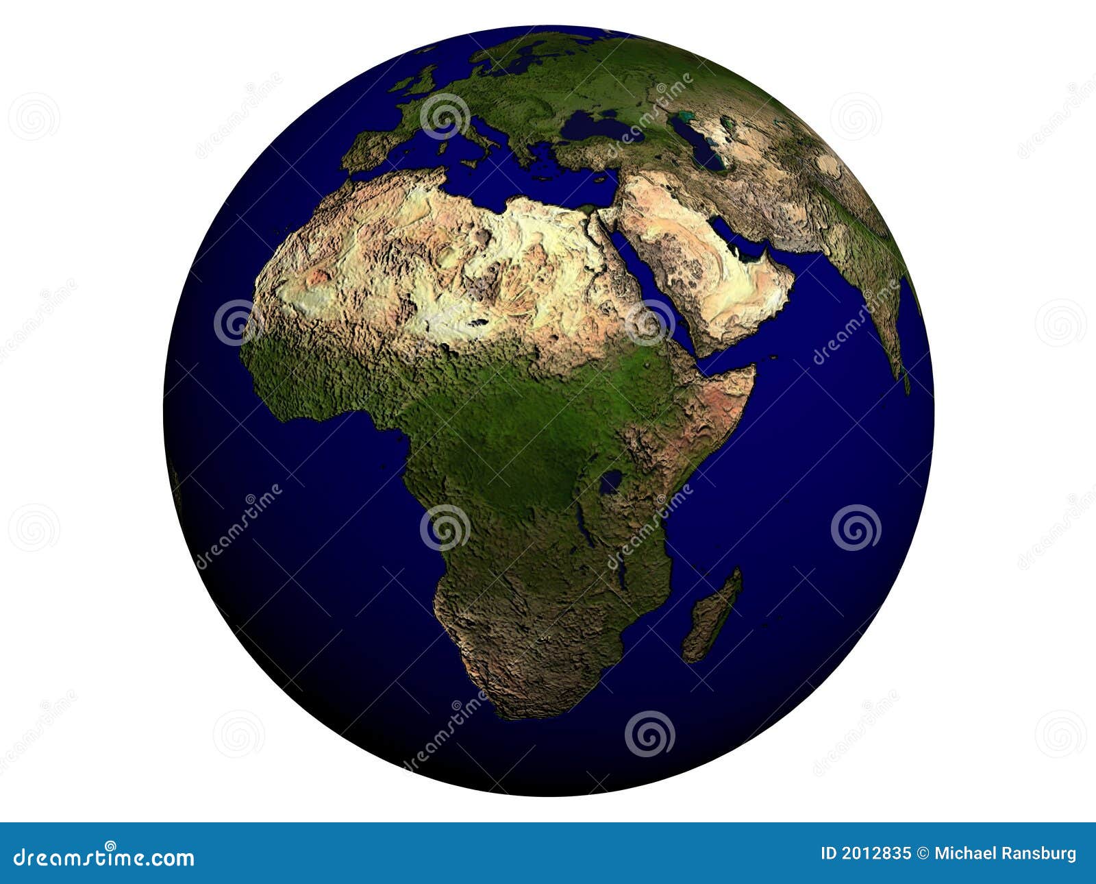 Africa on an earth globe stock illustration. Illustration of spinning ...
