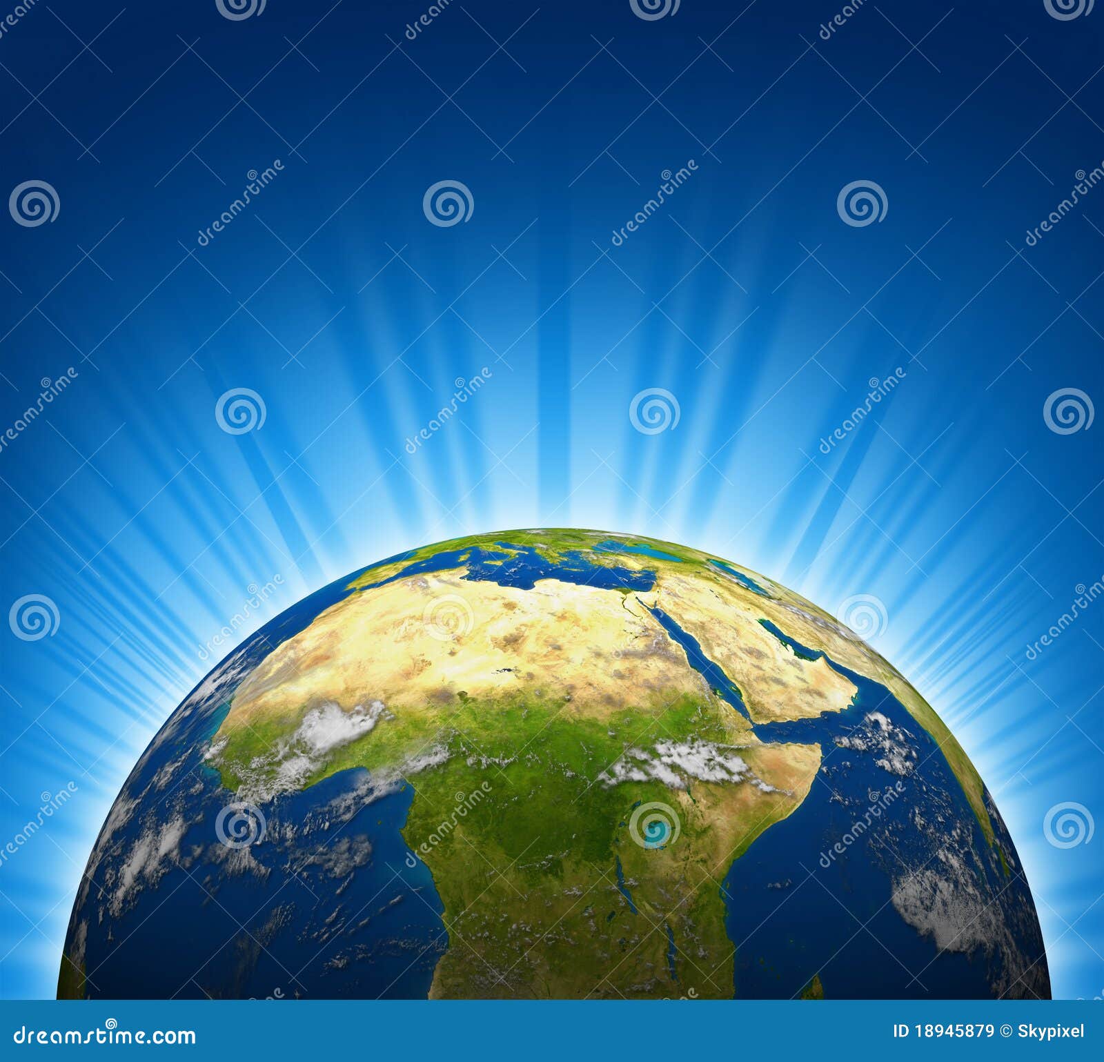 Africa Map Radial Dot Pattern Gray Color Vector Illustration ...