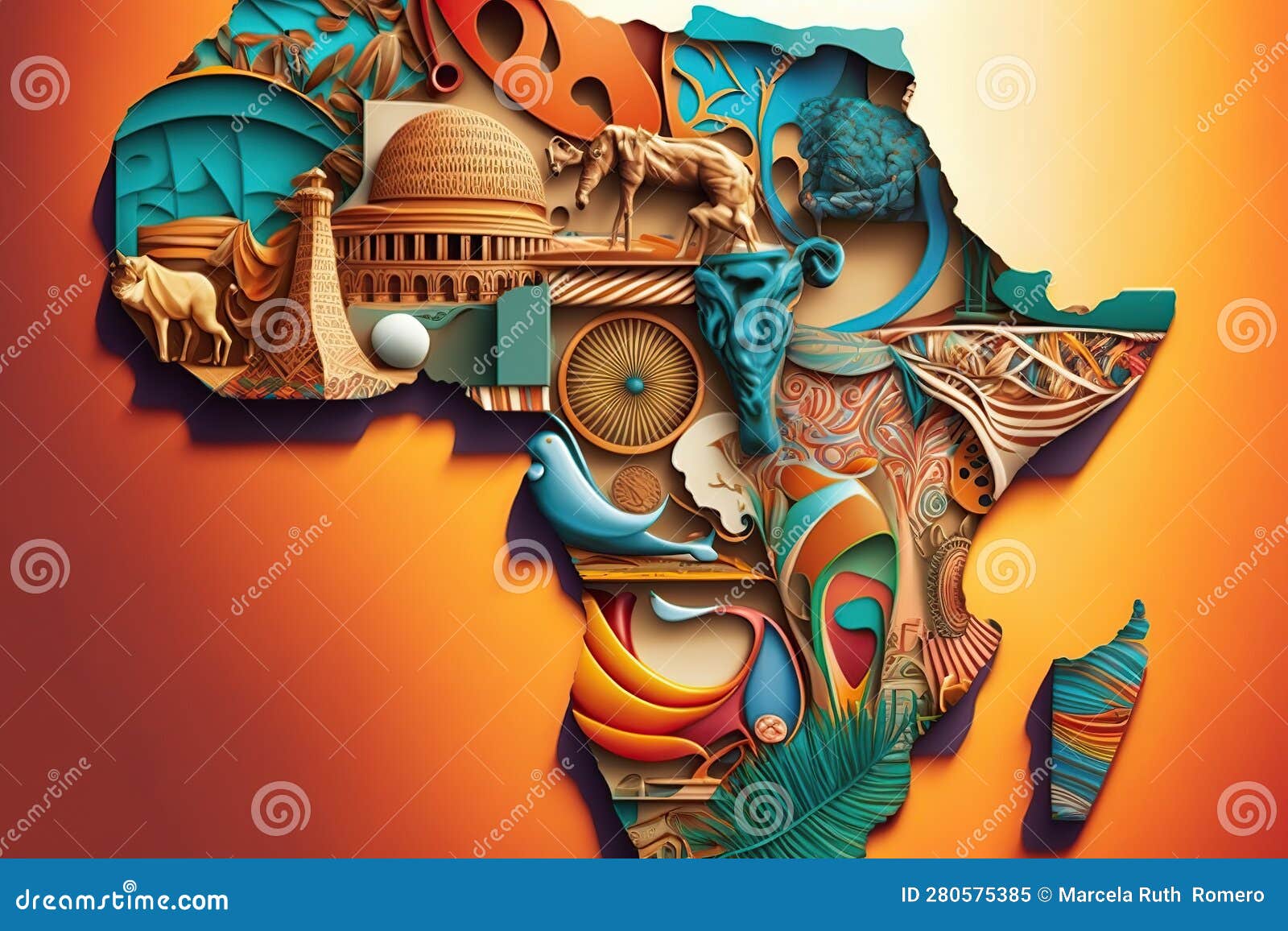 Africa Heritage Day. African Continent Poster Stock Illustration ... Africa Heritage Day. African Continent Poster Stock Illustration ...