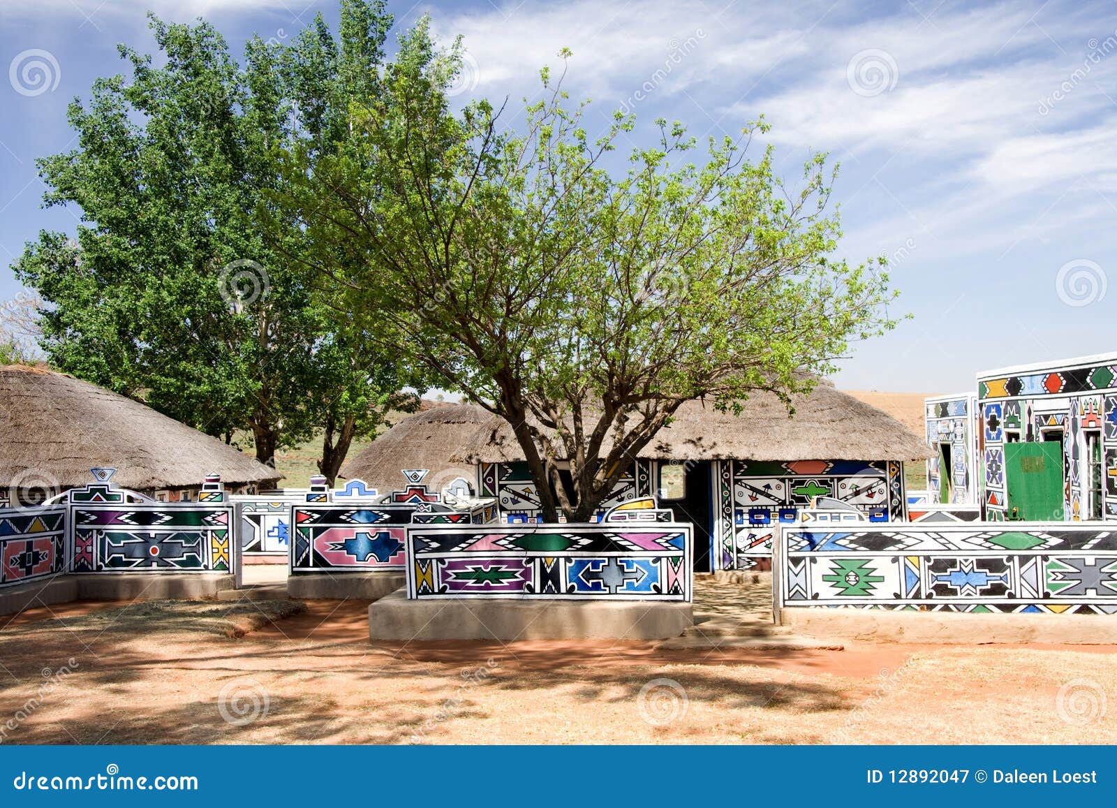Africa hut stock image. Image of colorful, thatch, african - 12892047