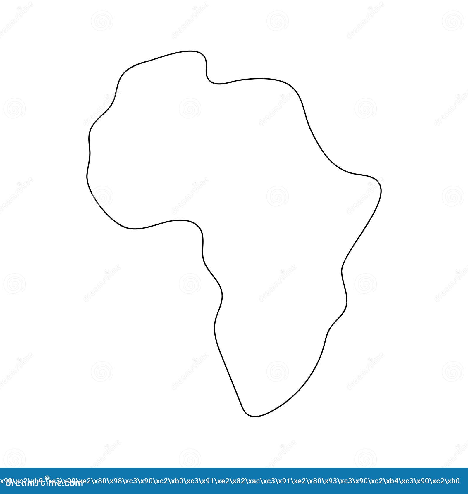 Africa line continent stock illustration. Illustration of history ...