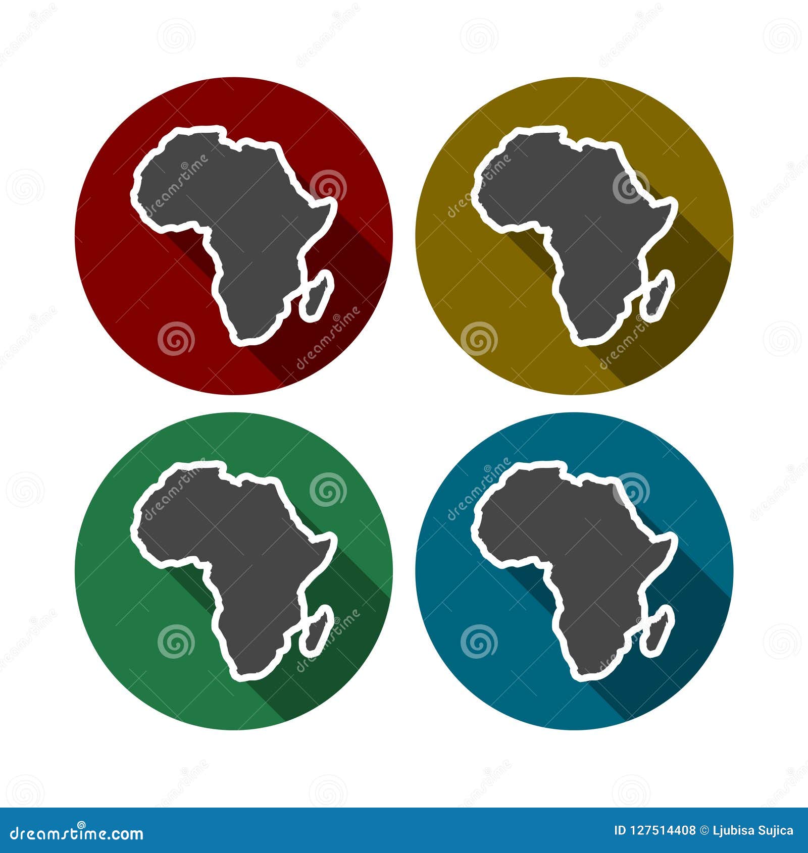 Africa Map, Africa Continent Icon, Simple Vector Icon Stock Vector ...
