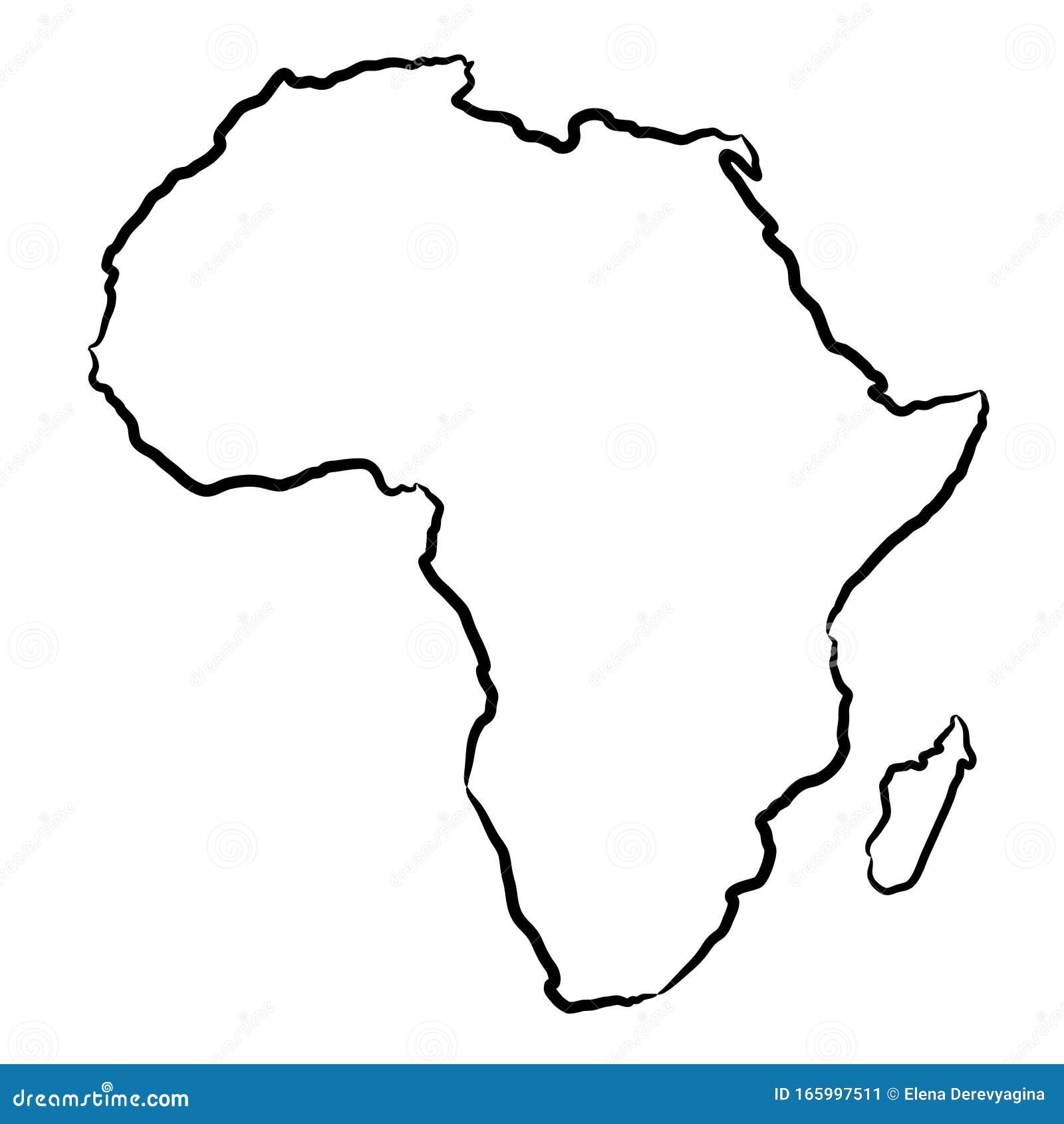 Africa Map Contour Cartoon Vector | CartoonDealer.com #107144671 Africa Map Contour Cartoon Vector | CartoonDealer.com #107144671
