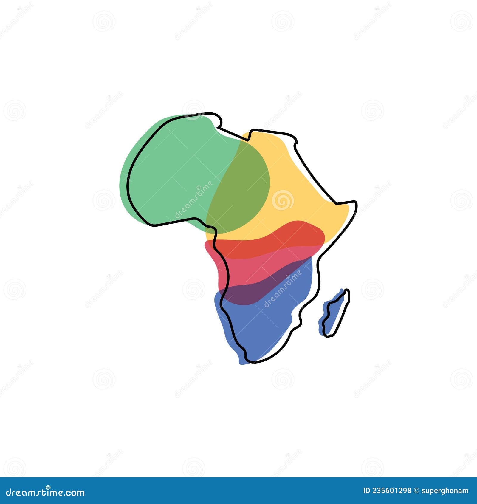 Africa Map Logo Design Illustrator Vorlage Vektor Abbildung ...