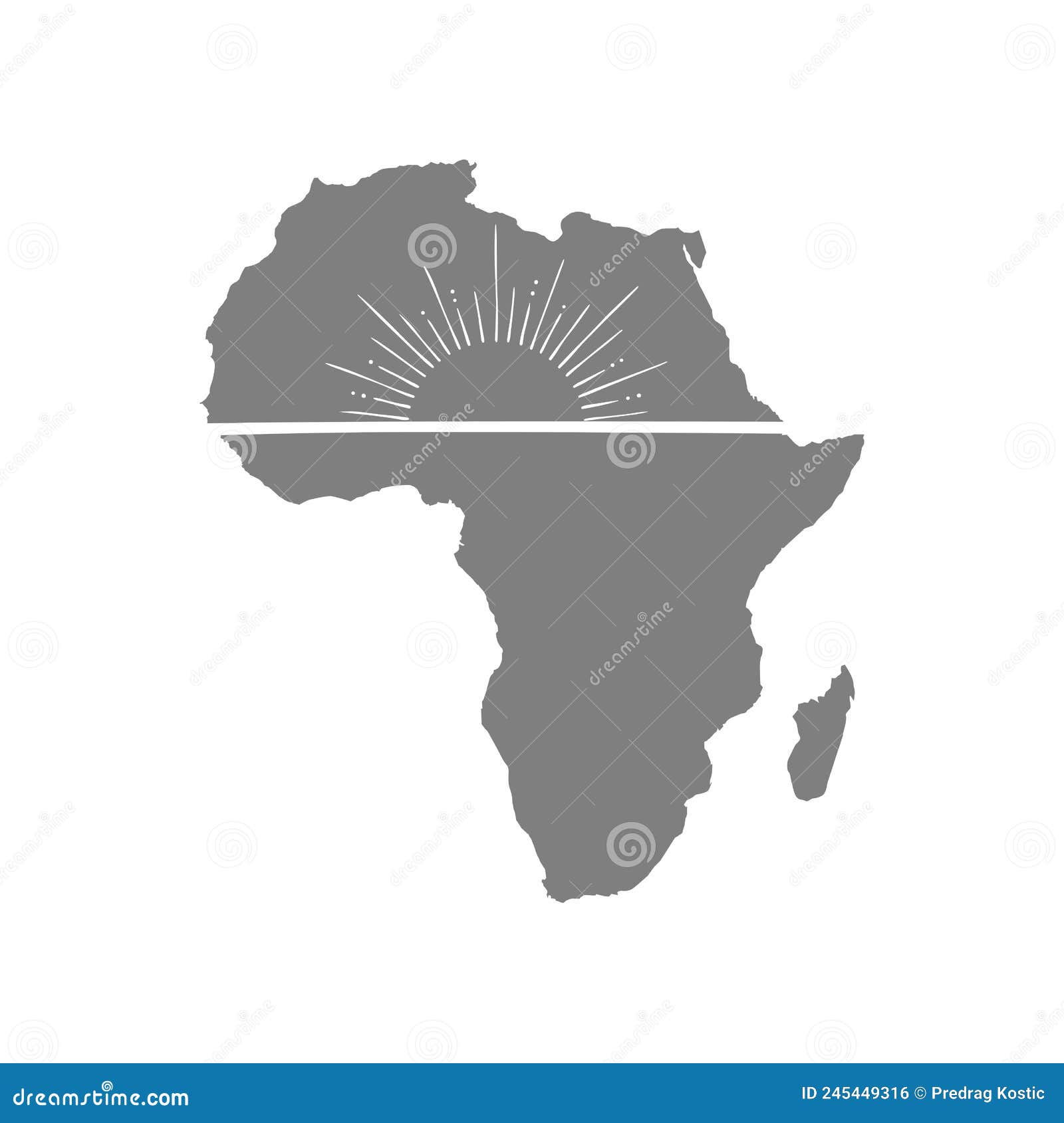 Africa map logo stock illustration. Illustration of african - 245449316