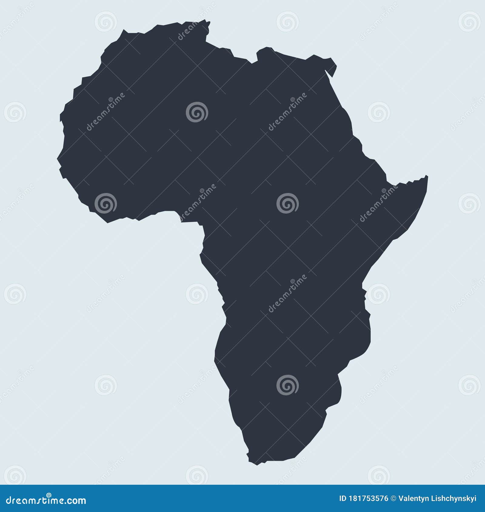 Africa Map Logo Icon. Vector Simple Symbol in Flat Style Stock Vector ...