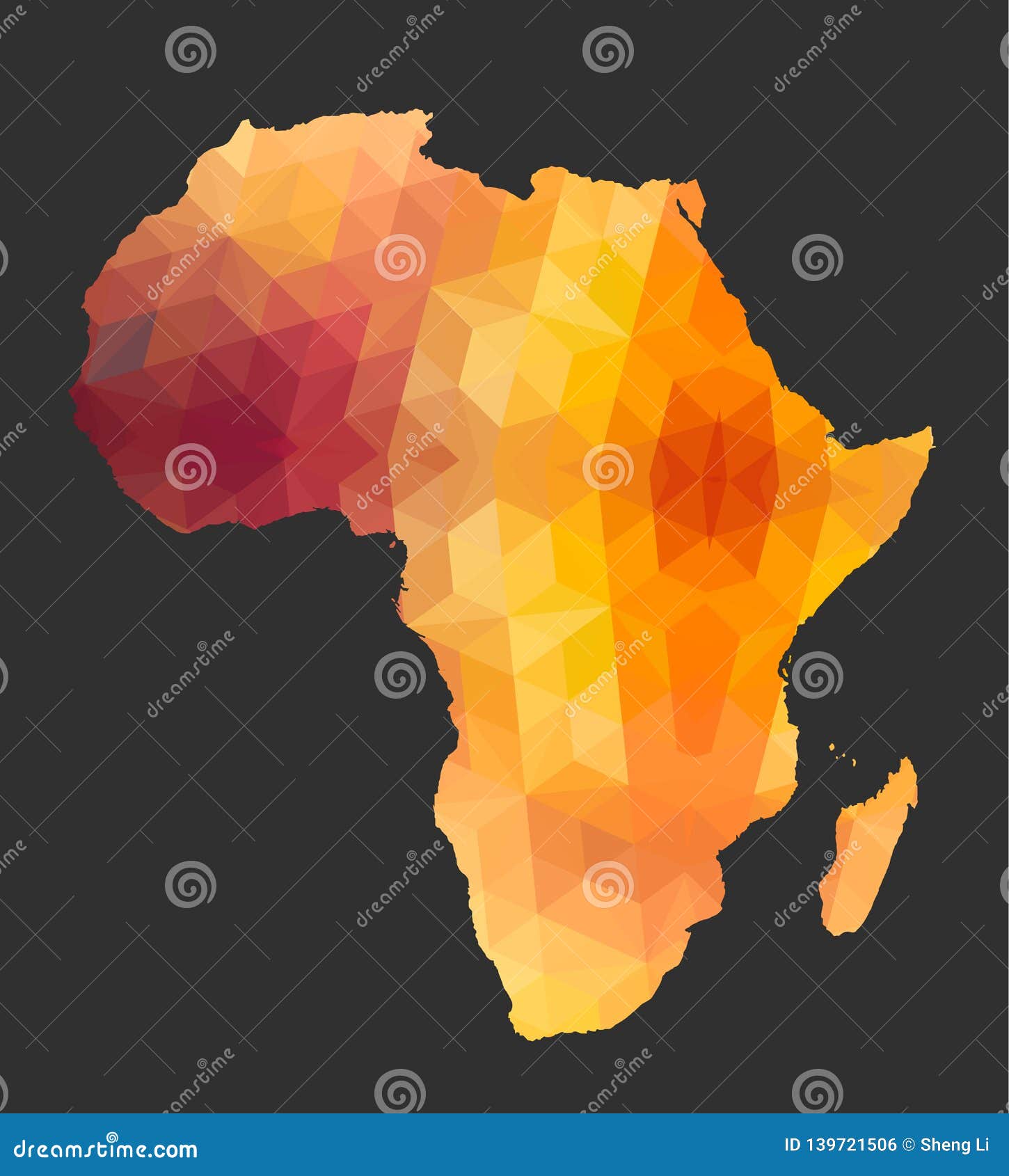 The Africa Map of Polygonal Style Stock Vector - Illustration of ... The Africa Map of Polygonal Style Stock Vector - Illustration of ...