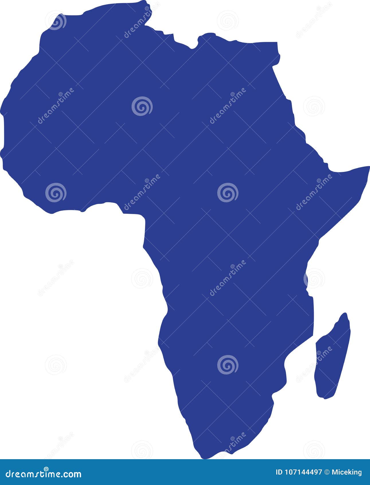 Africa Map Vector Vector | CartoonDealer.com #107144497