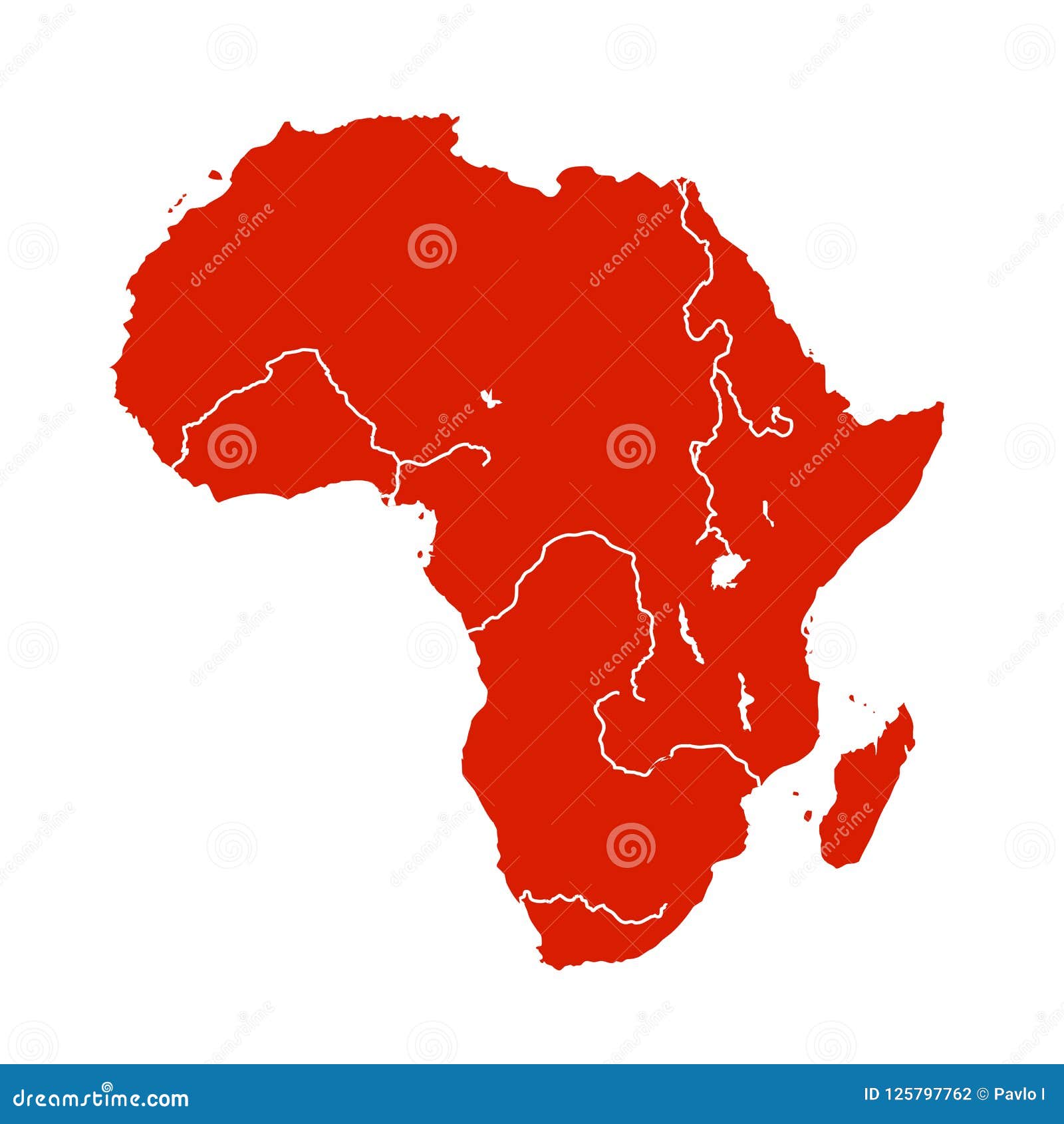 Africa map - stock vector stock illustration. Illustration of ethiopia ...