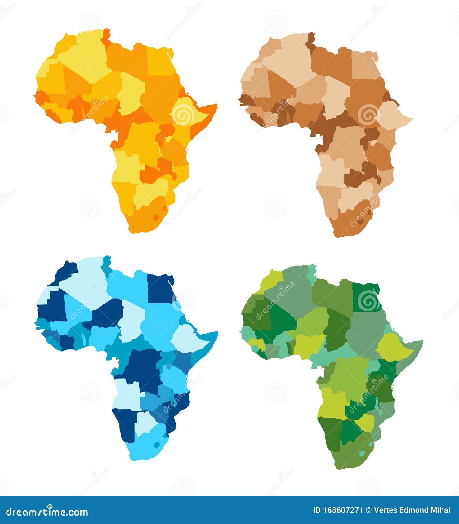 Africa Map Vector Illustration Stock Vector - Illustration of geography ...