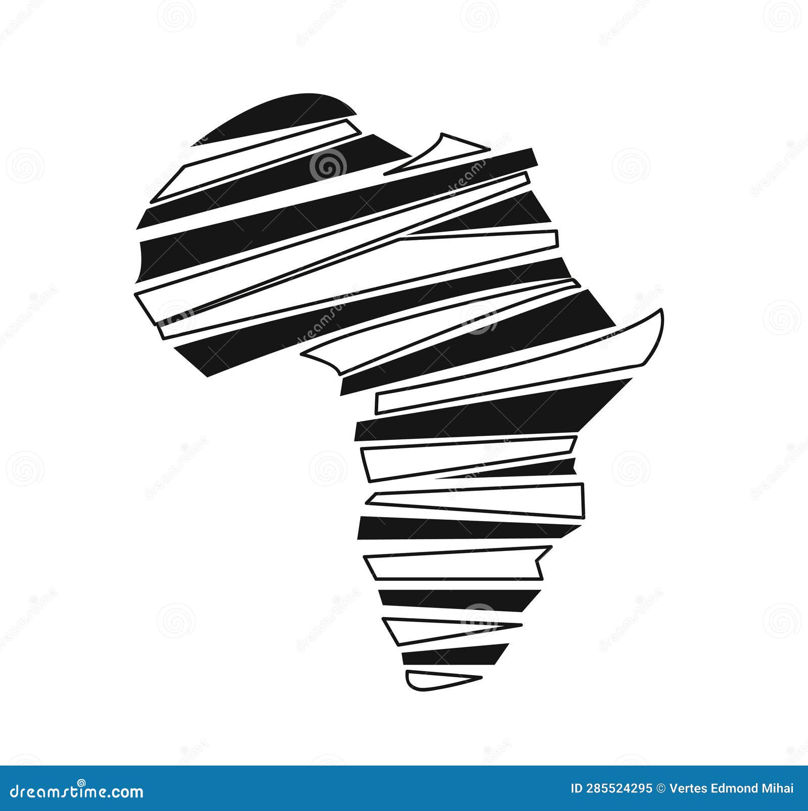 Africa Map Vector Illustration Stock Illustration - Illustration of ...