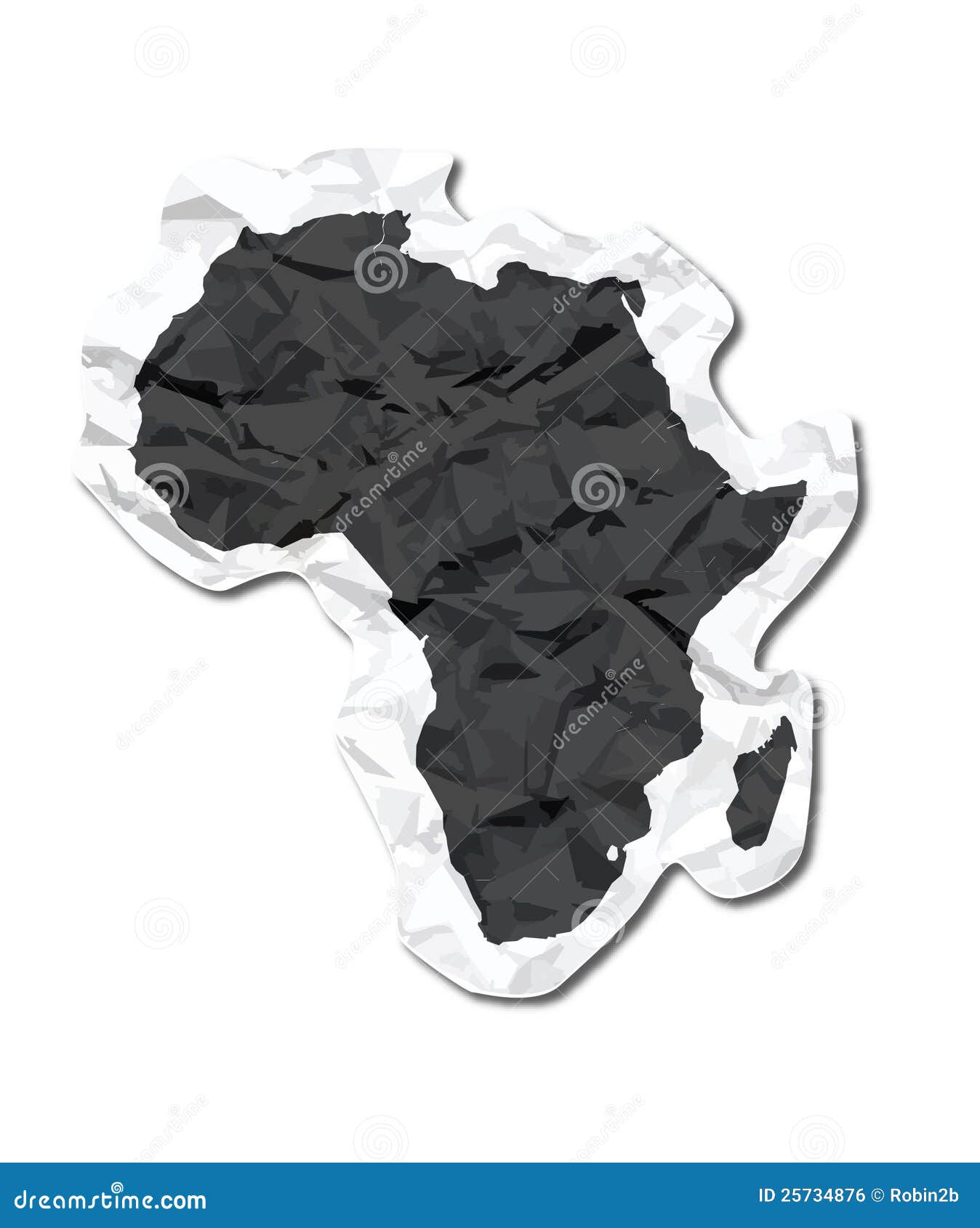 Africa Day Paper Cut Map Tribal Art Template Cartoon Vector ...