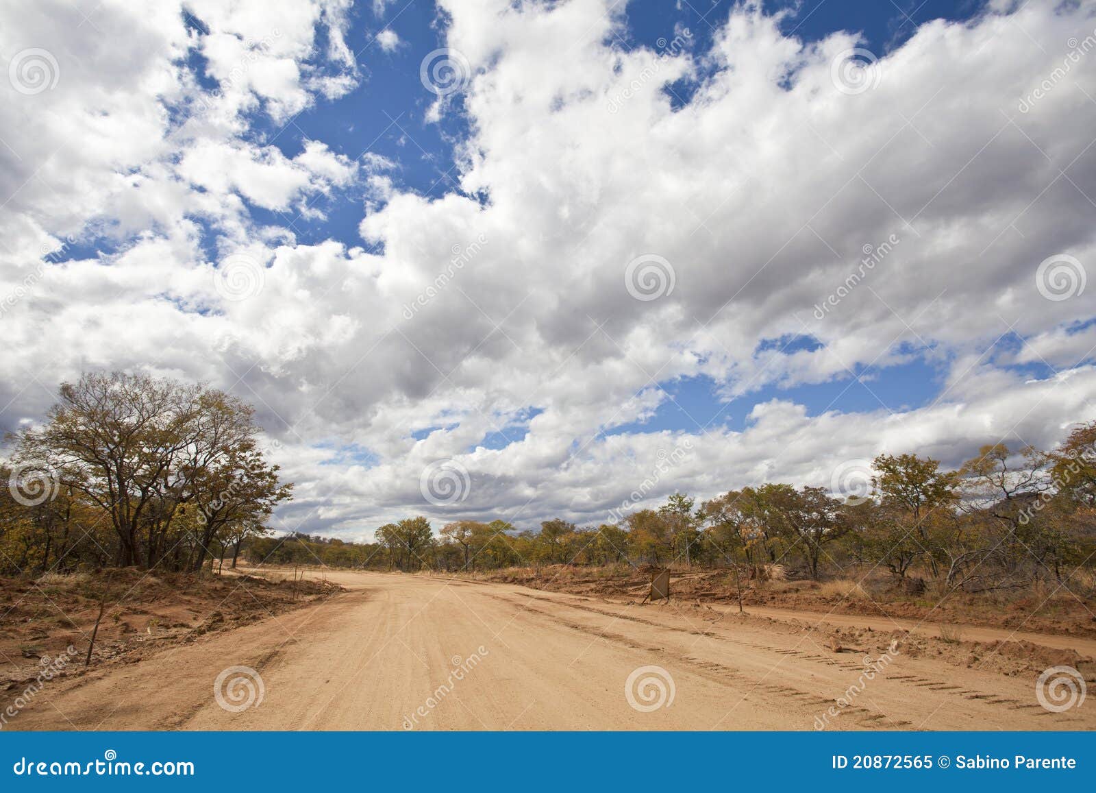 Africa road stock image. Image of clouds, journey, nature - 20872565