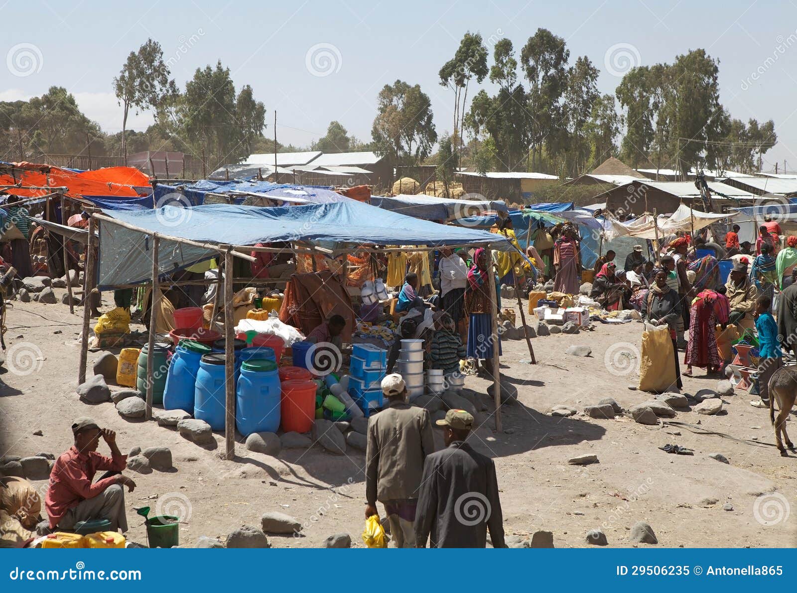 Africa rural market editorial image. Image of goods, primitive - 29506235