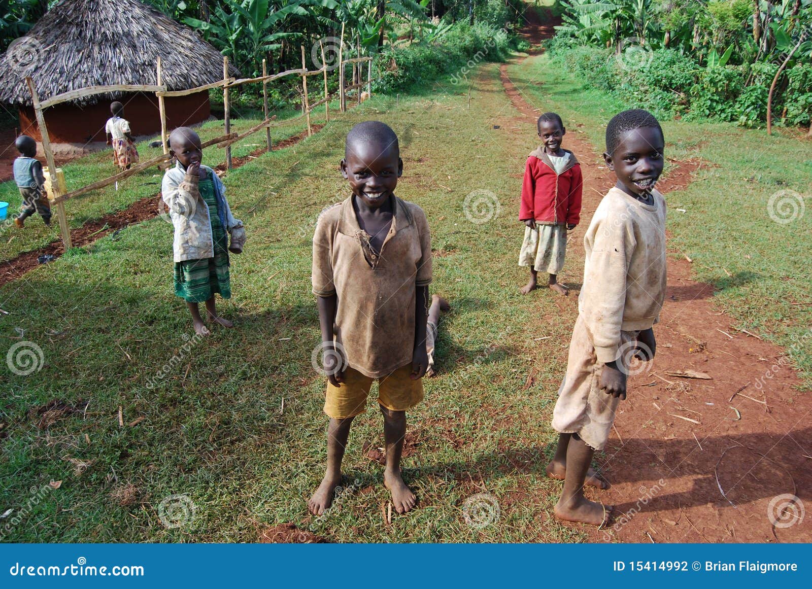 Africa Village editorial photography. Image of play, dirt - 15414992