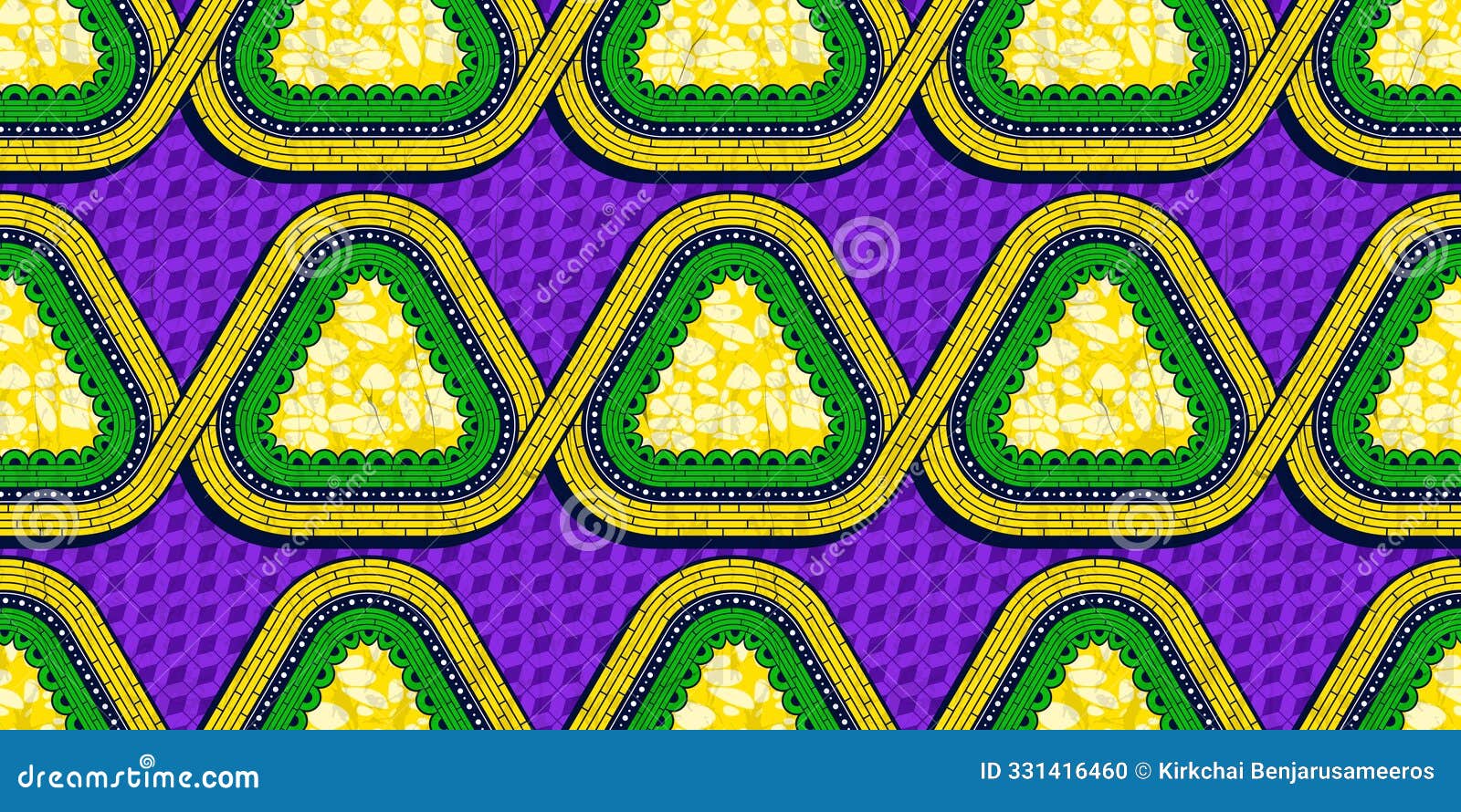 African Abstract Textile Triangular Fabric Seamless Pattern 5 Stock Illustration - Illustration ...