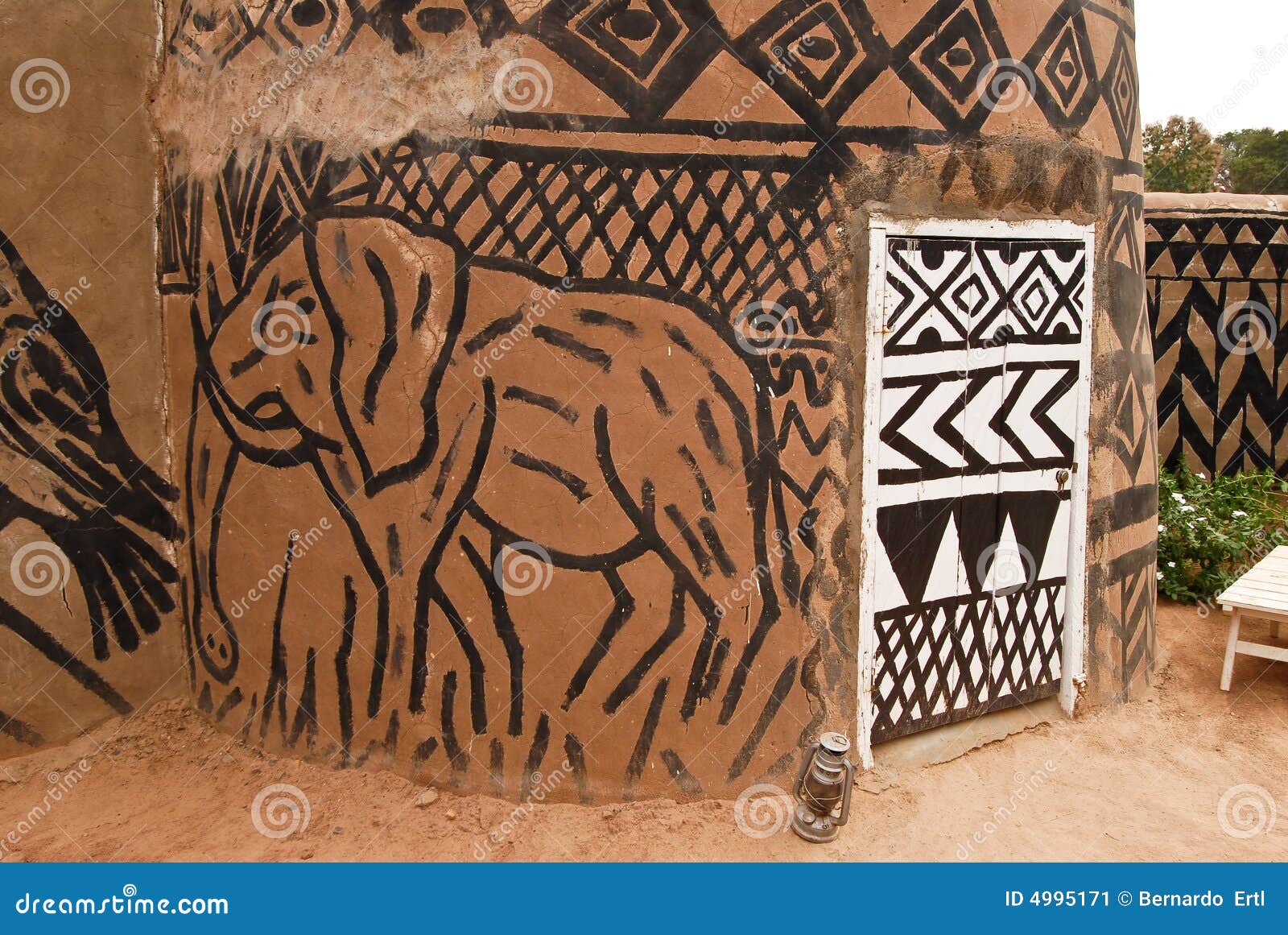 African adobe hut stock image. Image of house, entrance - 4995171