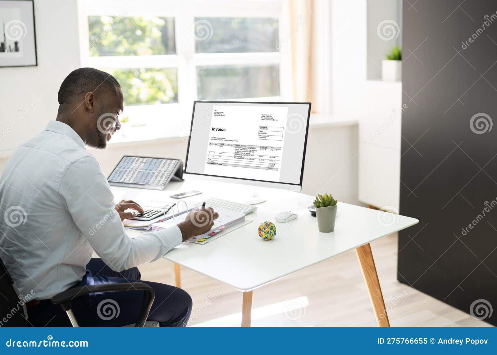 African American Accountant Stock Image - Image of background ...
