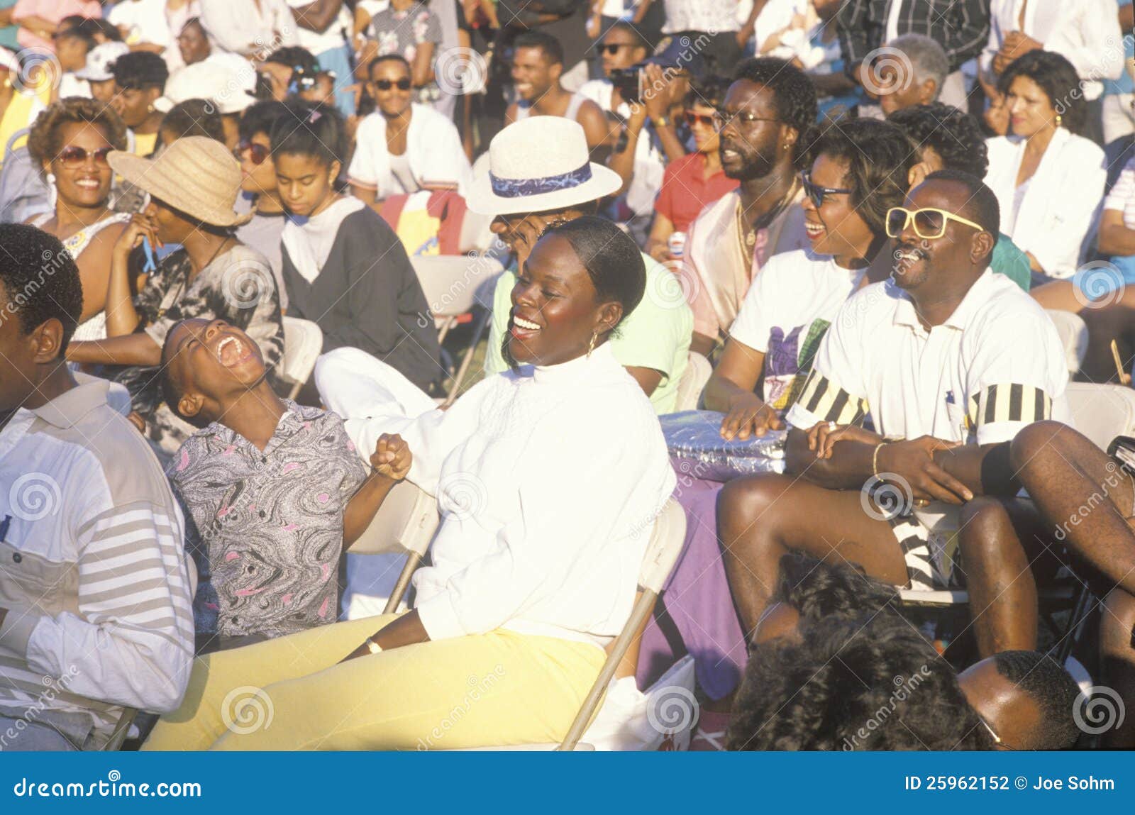An African-American Audience Laughing Editorial Photography - Image of ...