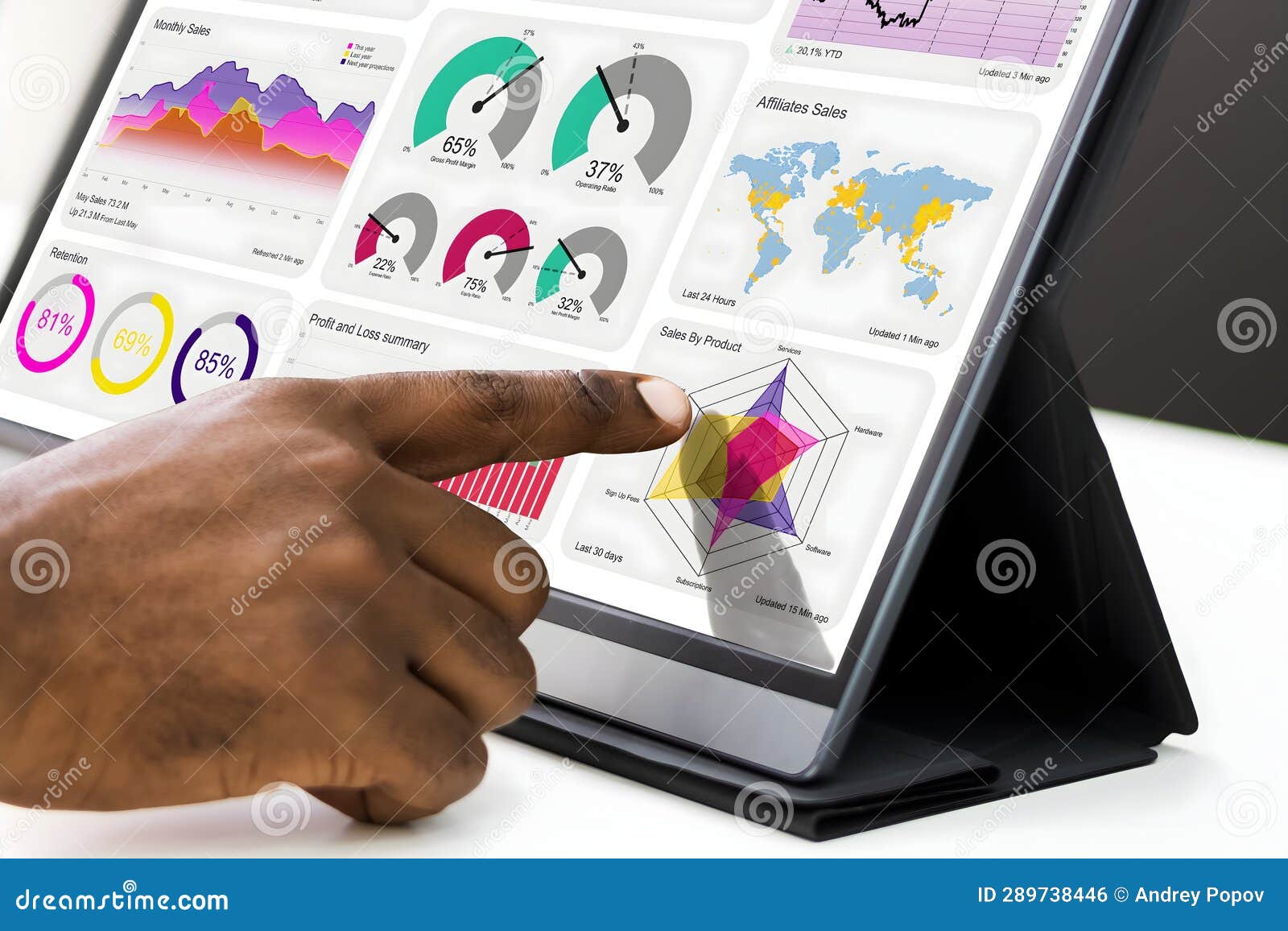 African American Business Man Analyst Stock Photo - Image of fund, data ...