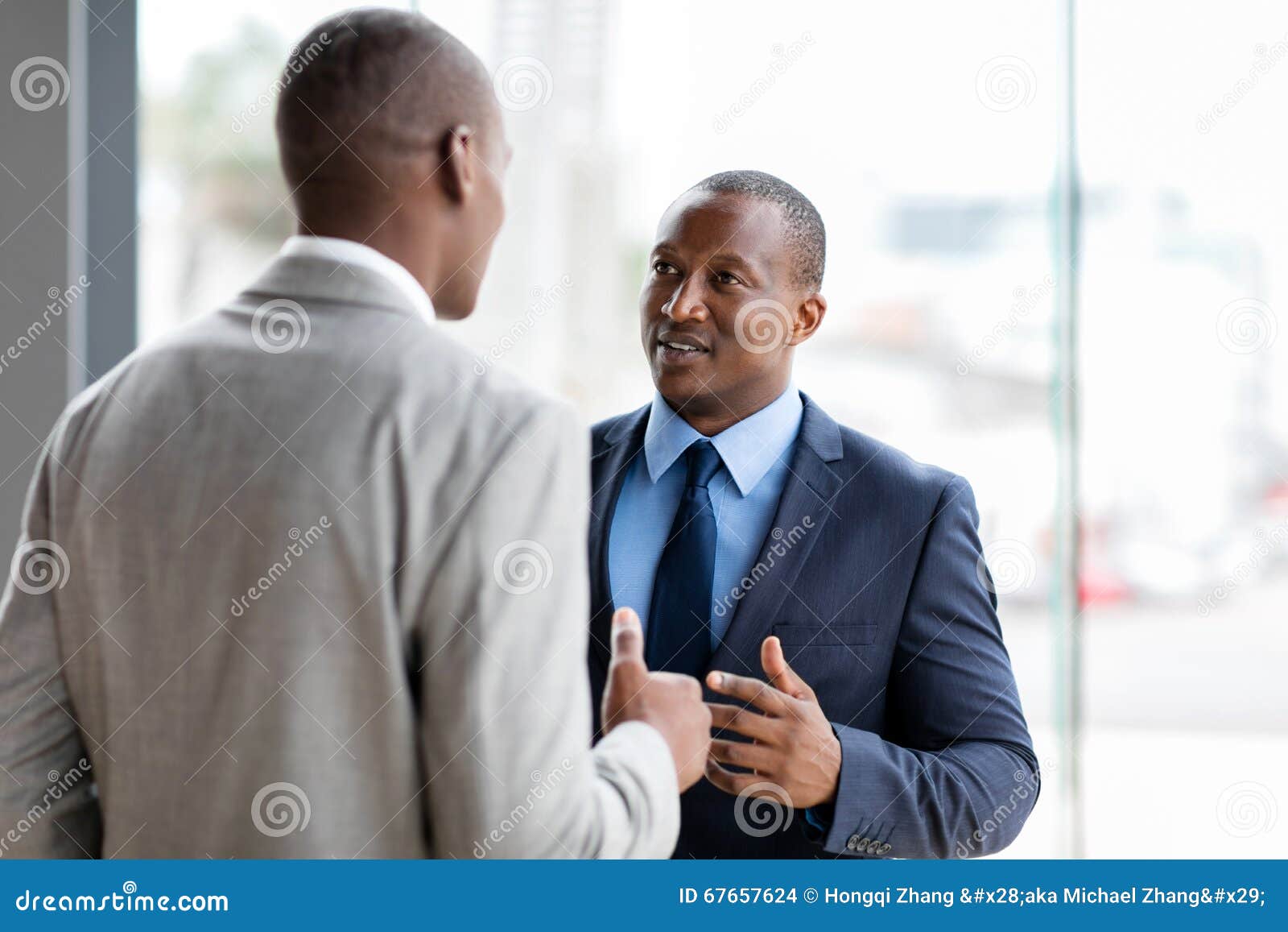 African American Businessmen Conversation Stock Photo - Image of ...