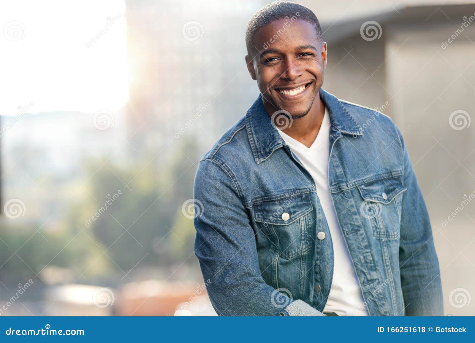 African American Commercial Male Model With Perfect Smile Handsome