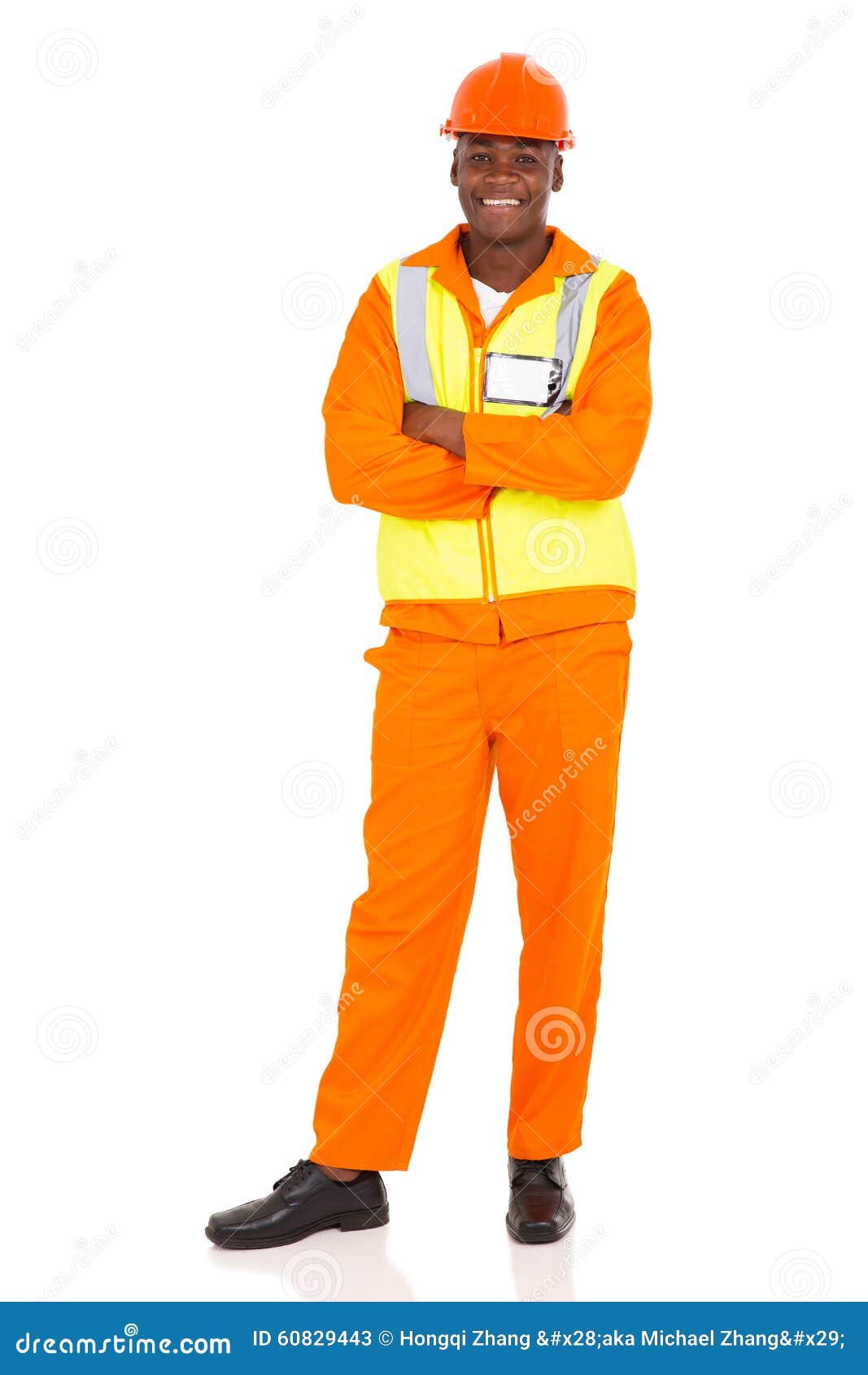African American Construction Worker Stock Image - Image of business ...