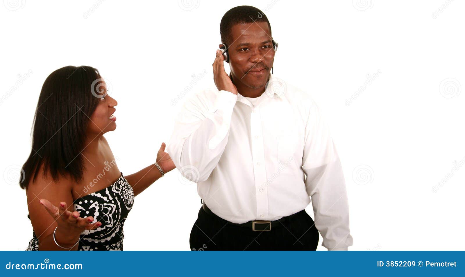 African American Couple Miscommunication Stock Image - Image of african ...