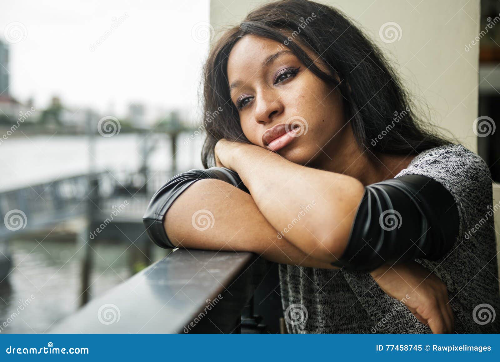 African American Depressive Sad Broken Heart Concept Stock Image ...
