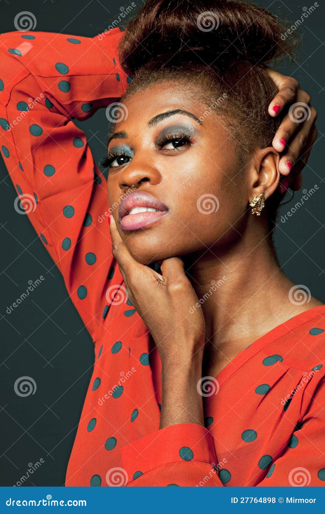 African-american Fashion Model. Stock Photo - Image of beauty, cute ...