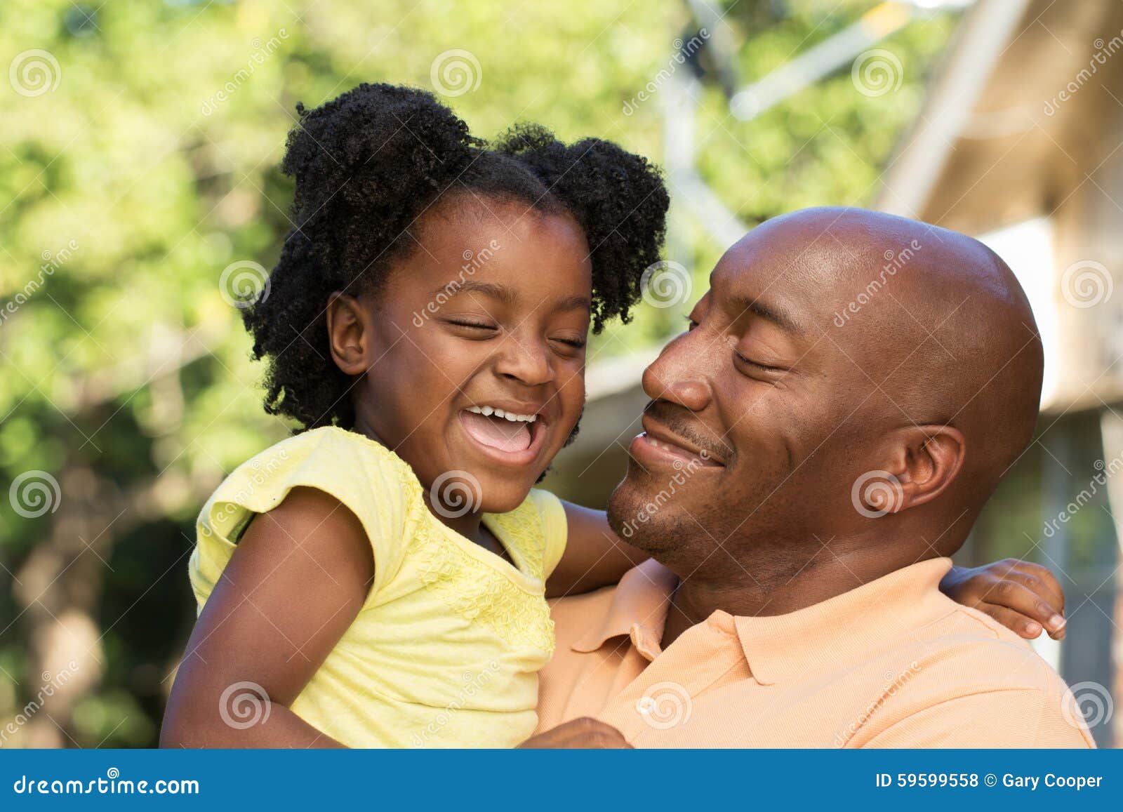 African American Father and Daughter Stock Photo - Image of people ...
