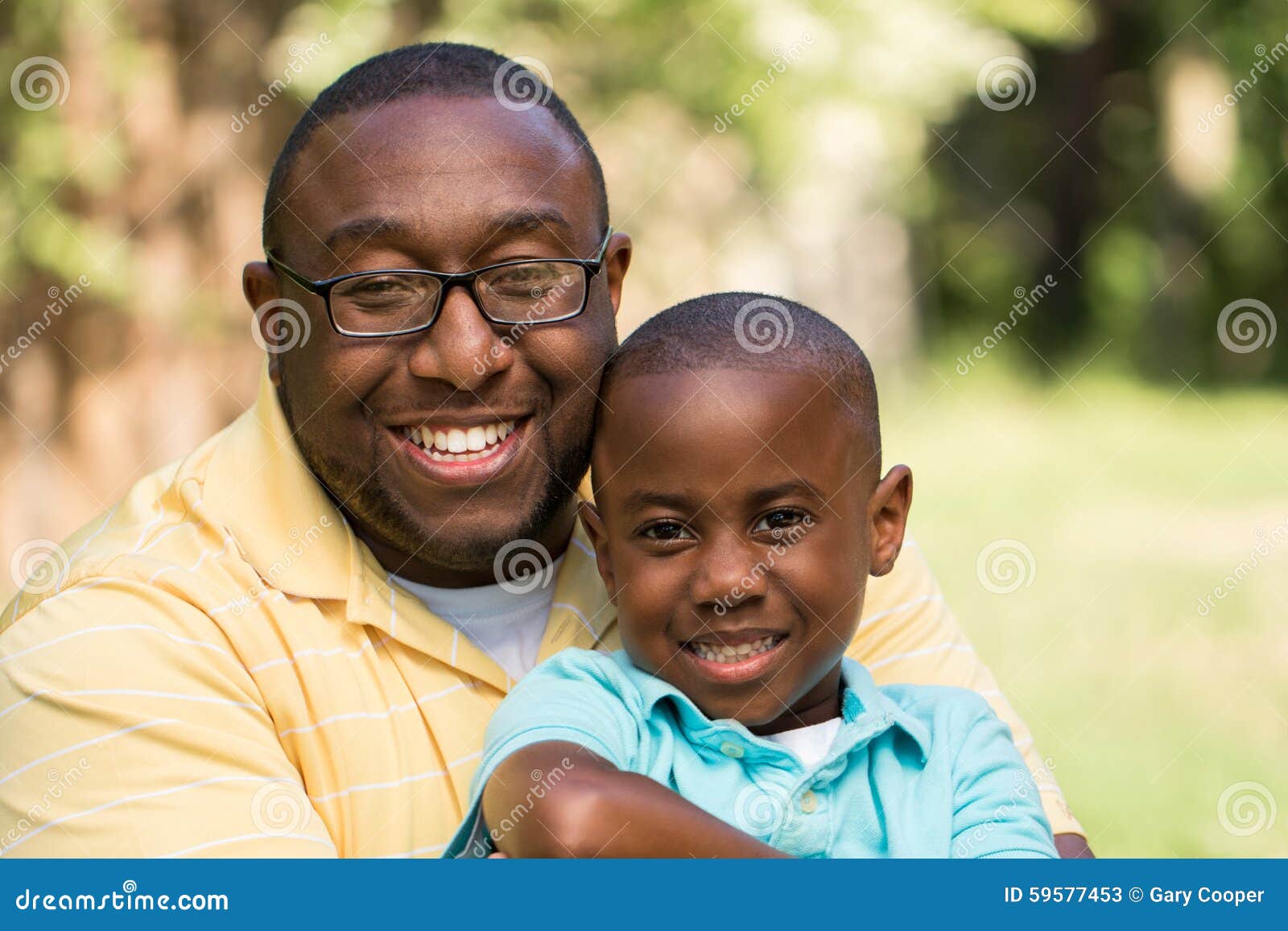 African American Father And Child