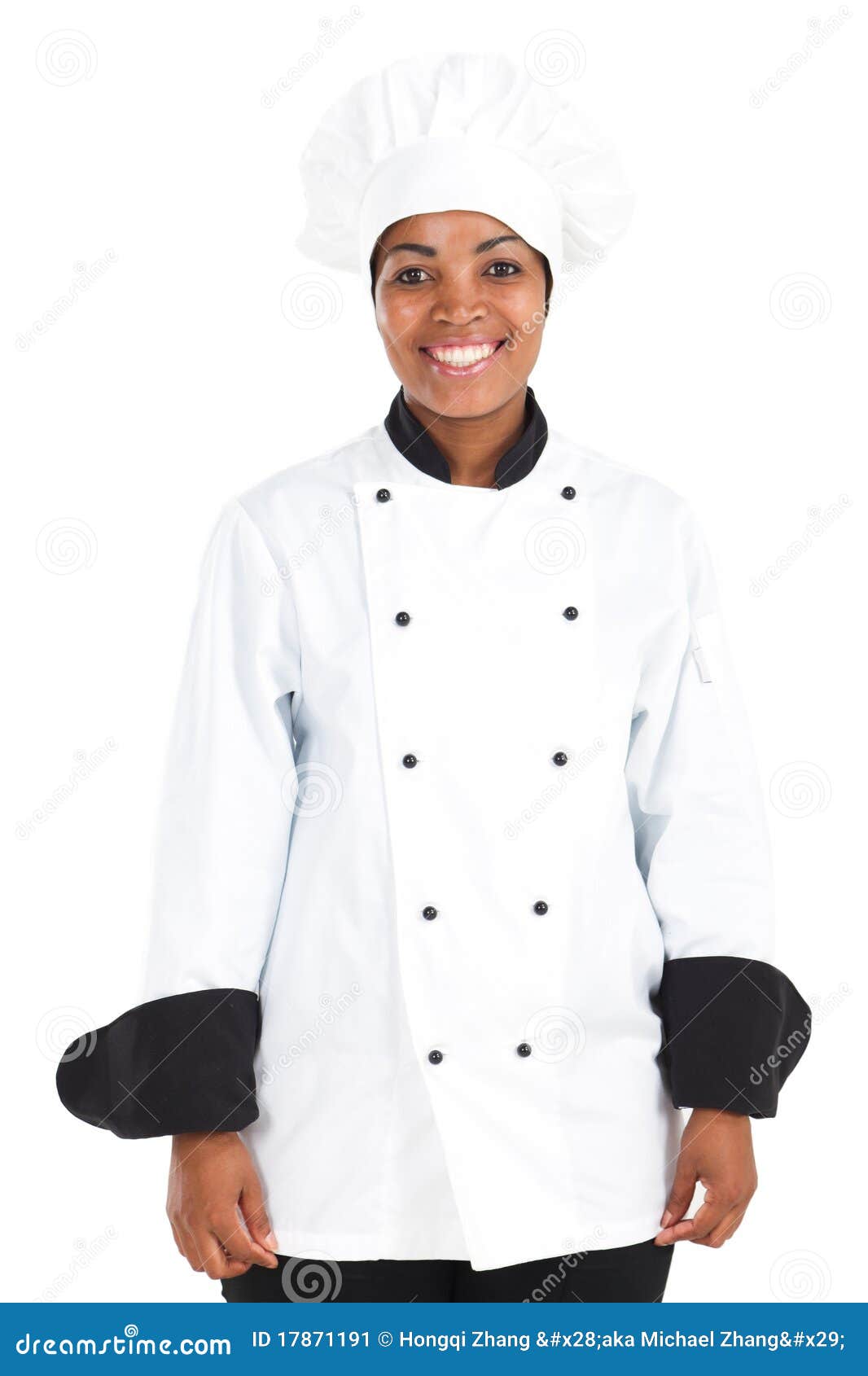 African American Female Chef Stock Image - Image of african, open: 17871191