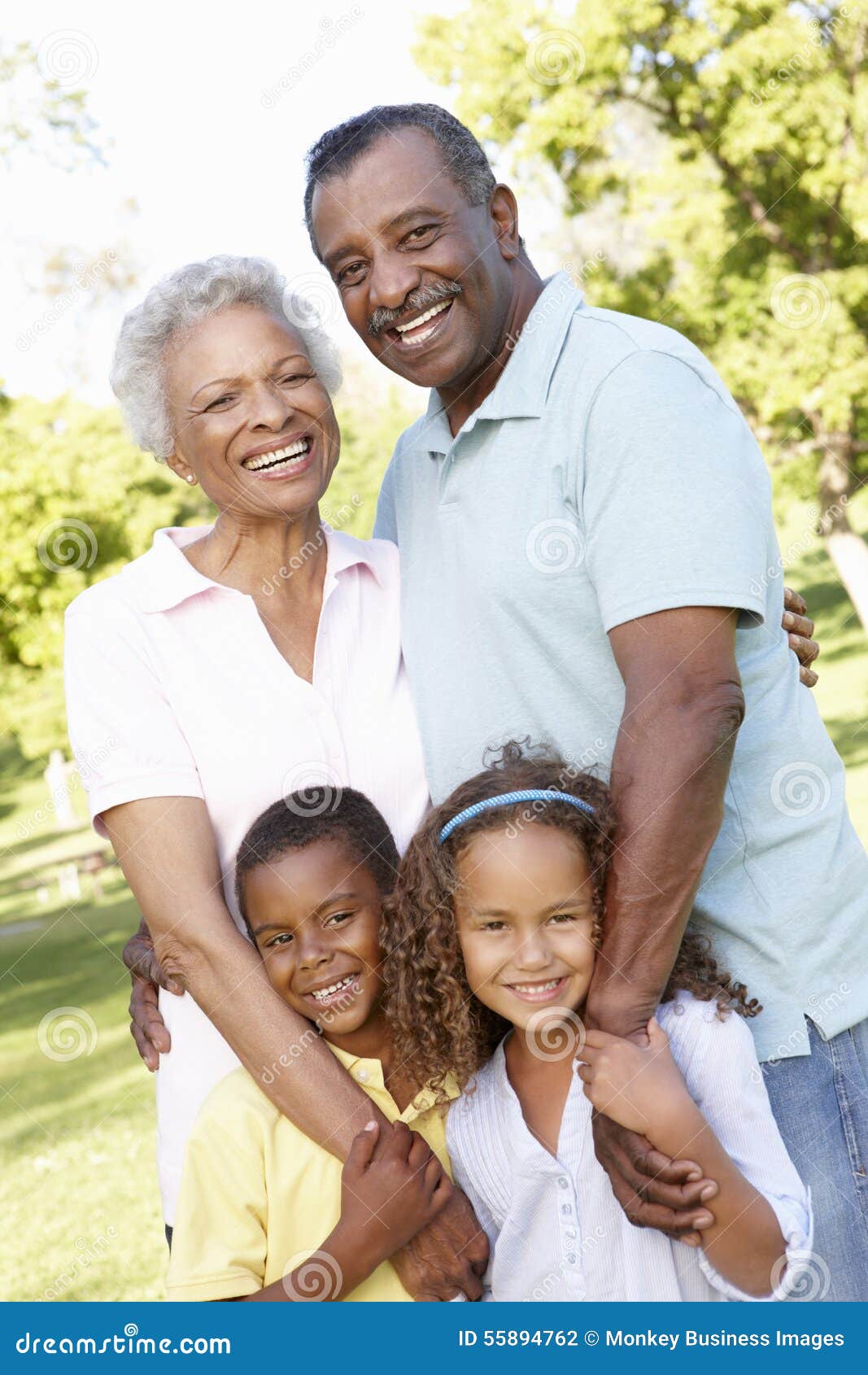 African American Grandparents with Grandchildren Walking in Park Stock ... African American Grandparents with Grandchildren Walking in Park Stock ...