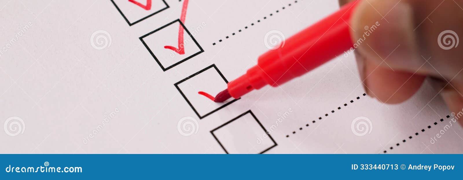 African American Hand Marking Check Mark Stock Image - Image of form ...