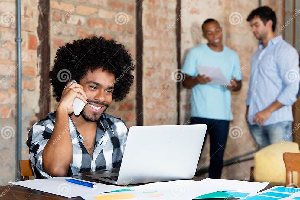 African American Hipster Software Developer at Startup Company Stock ...