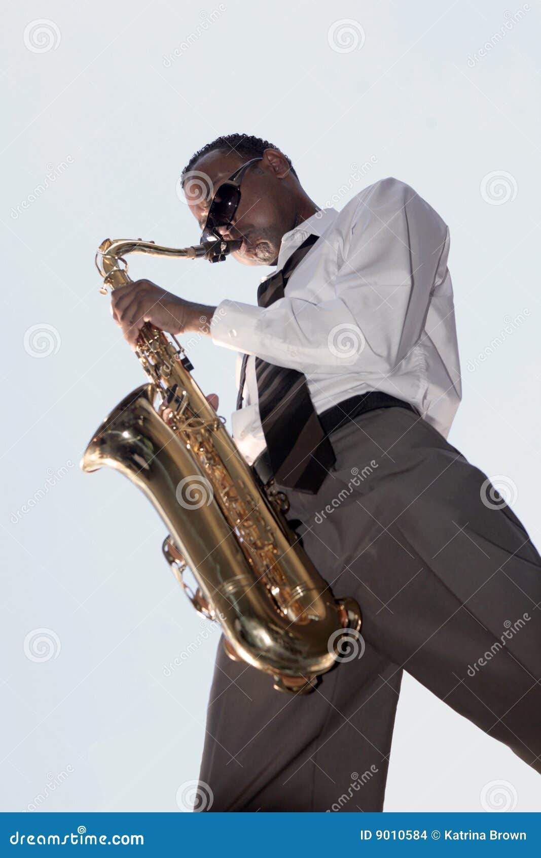 African American Jazz Music Player Stock Photo - Image of jazz, male ...