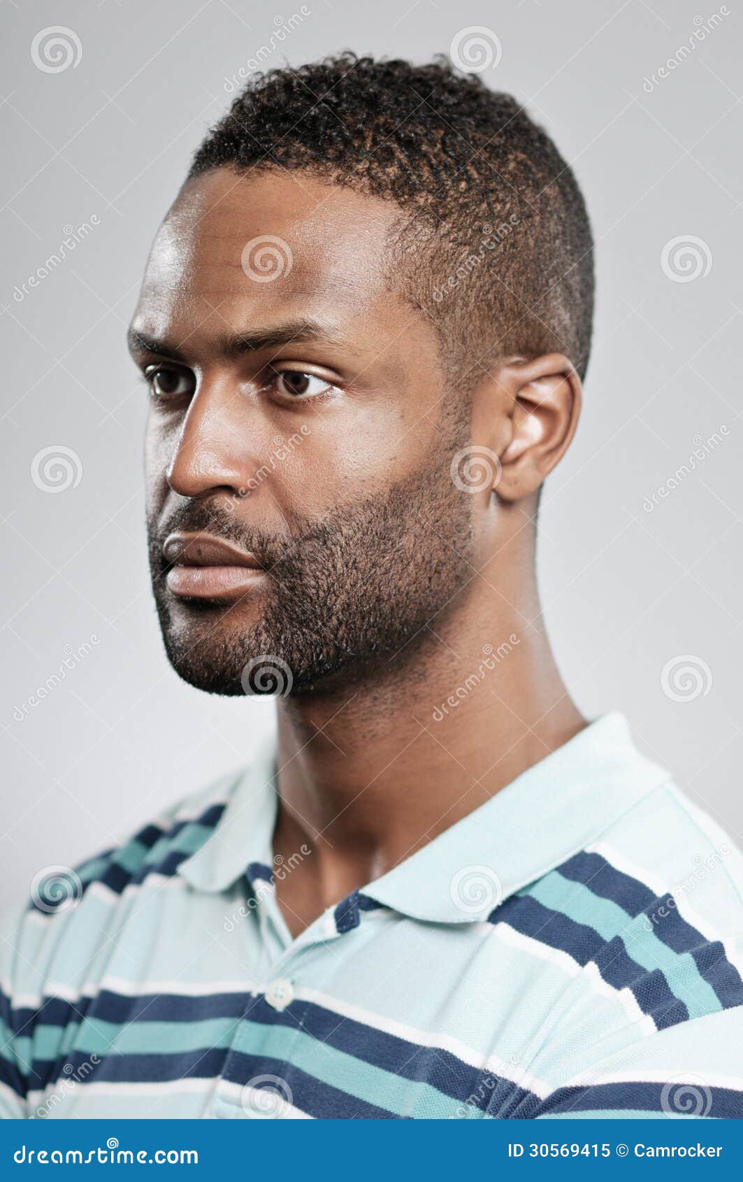 African American Man Blank Expression Stock Image - Image of studio ...
