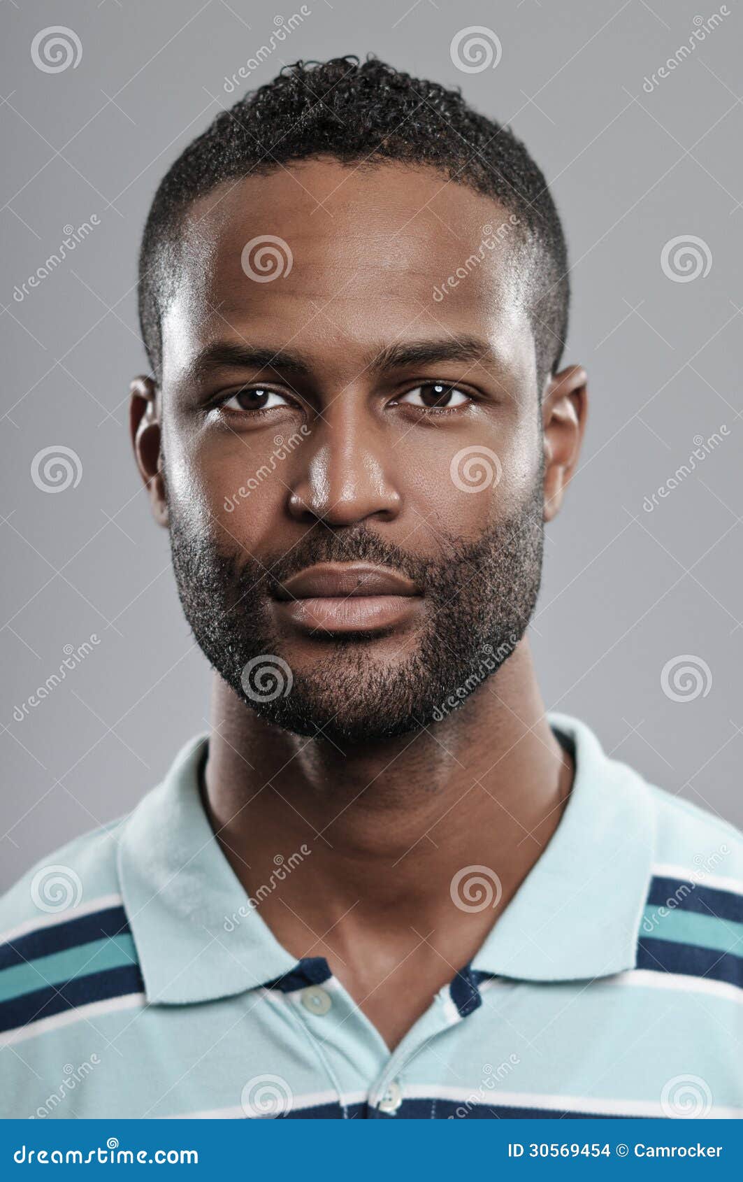 African American Man Blank Expression Stock Photo - Image of young ...