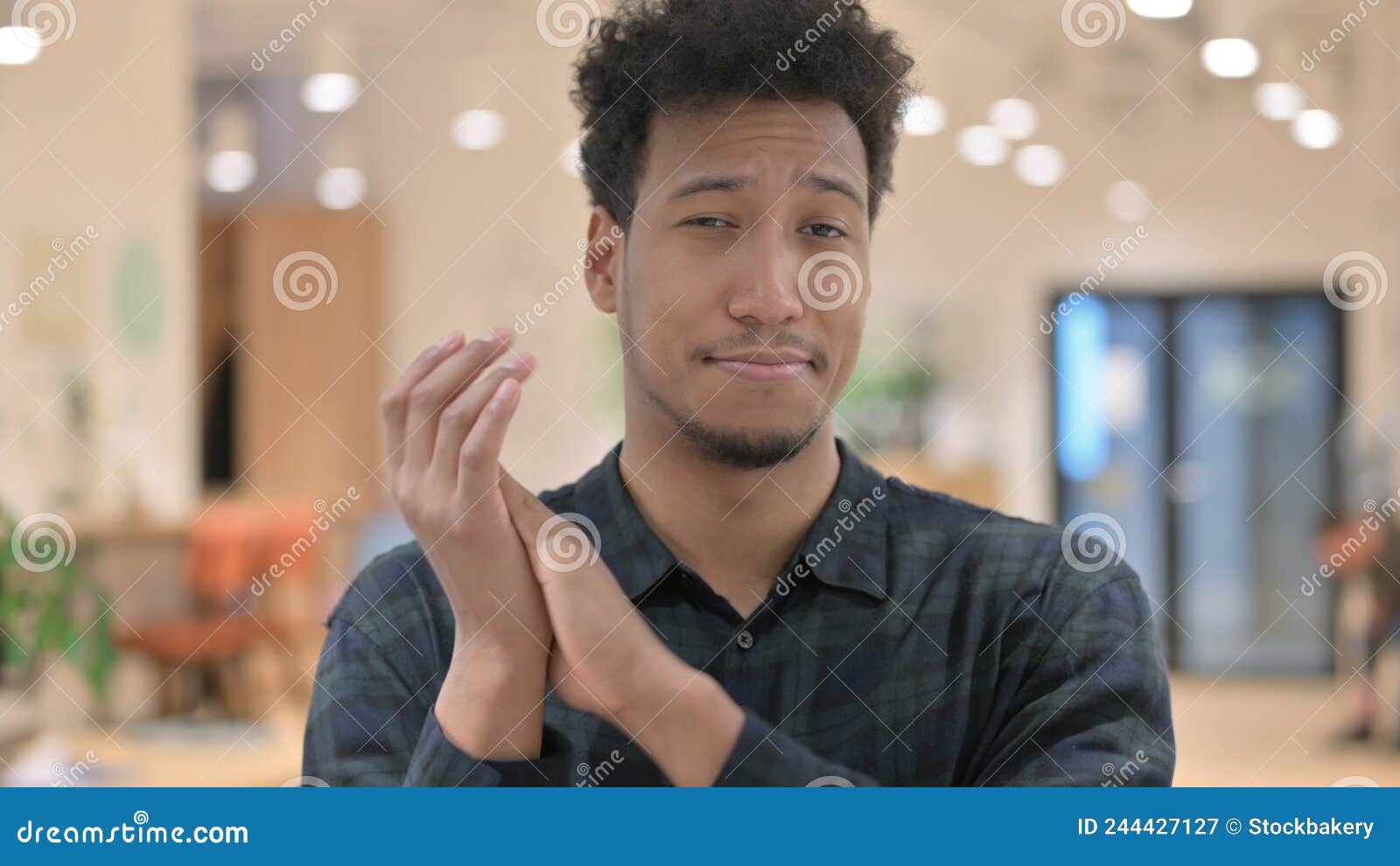 African American Man Clapping, Applauding Stock Image - Image of ...