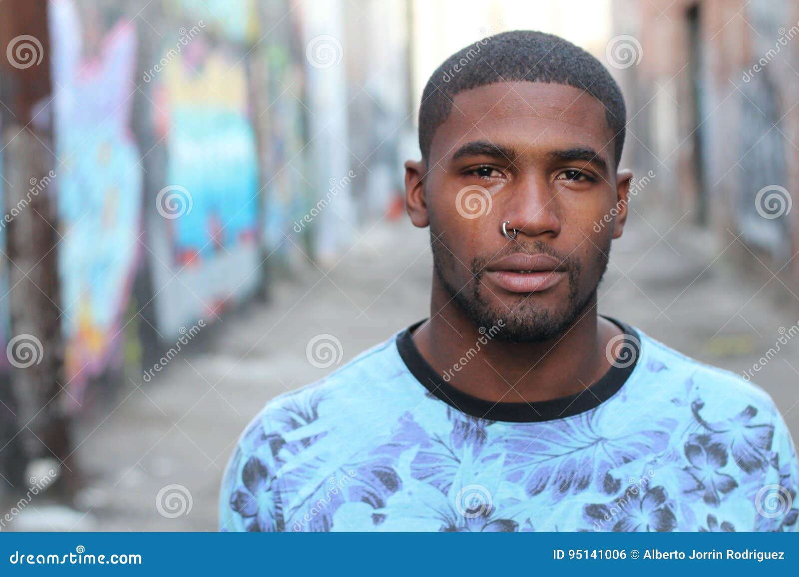 African American Man Crying Outdoors Stock Photo - Image of ethnic ...