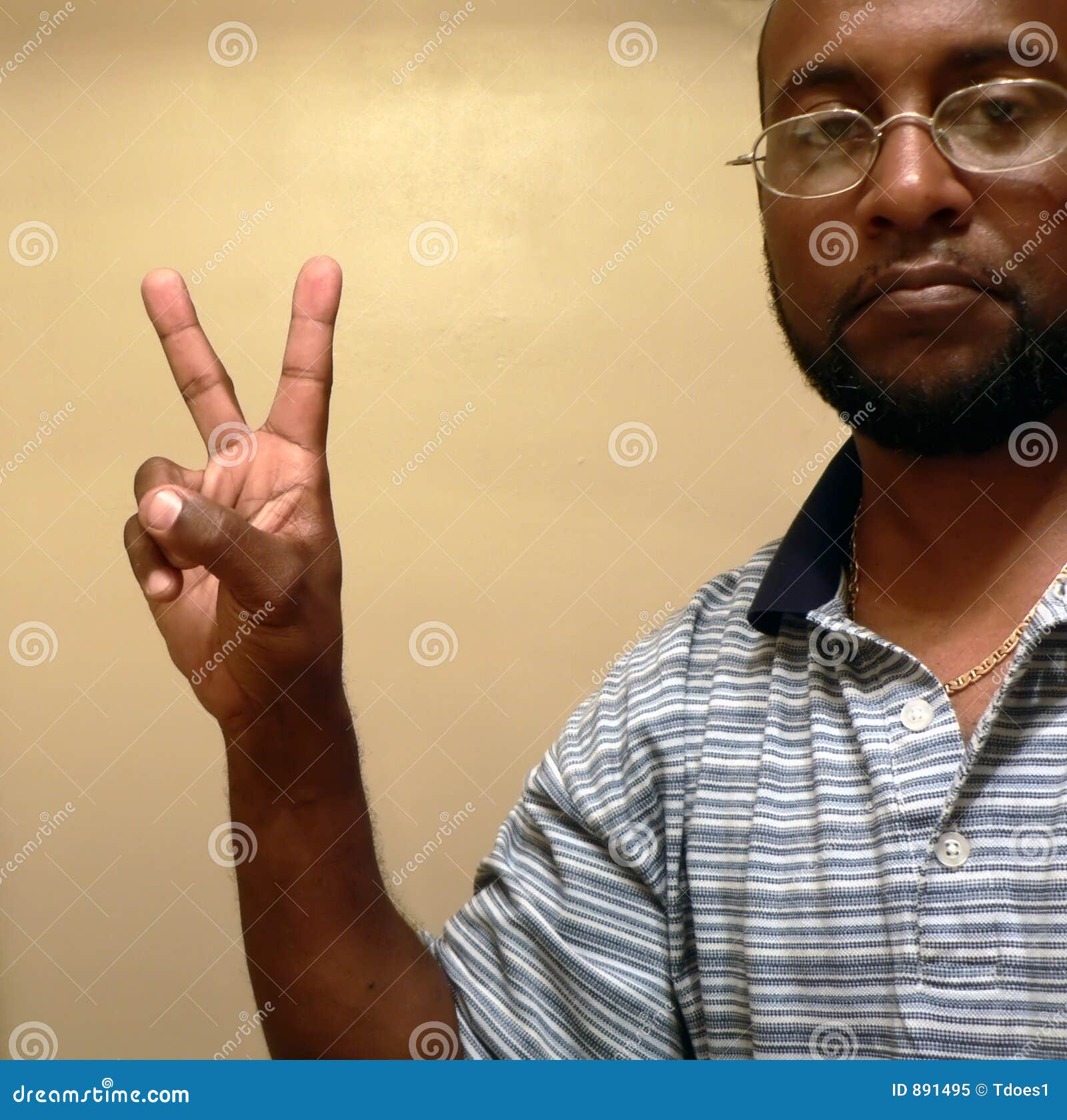Man With Peace Sign