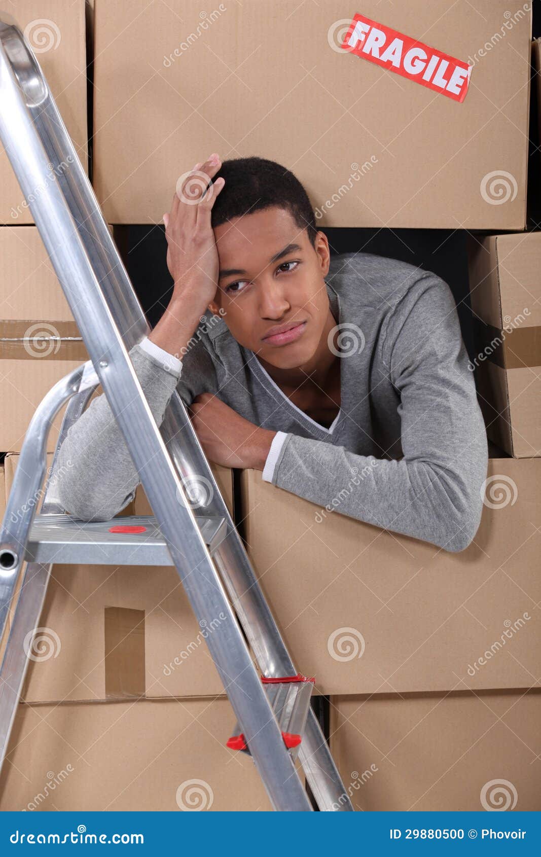 Man moving out. stock photo. Image of caucasian, hold - 29880500