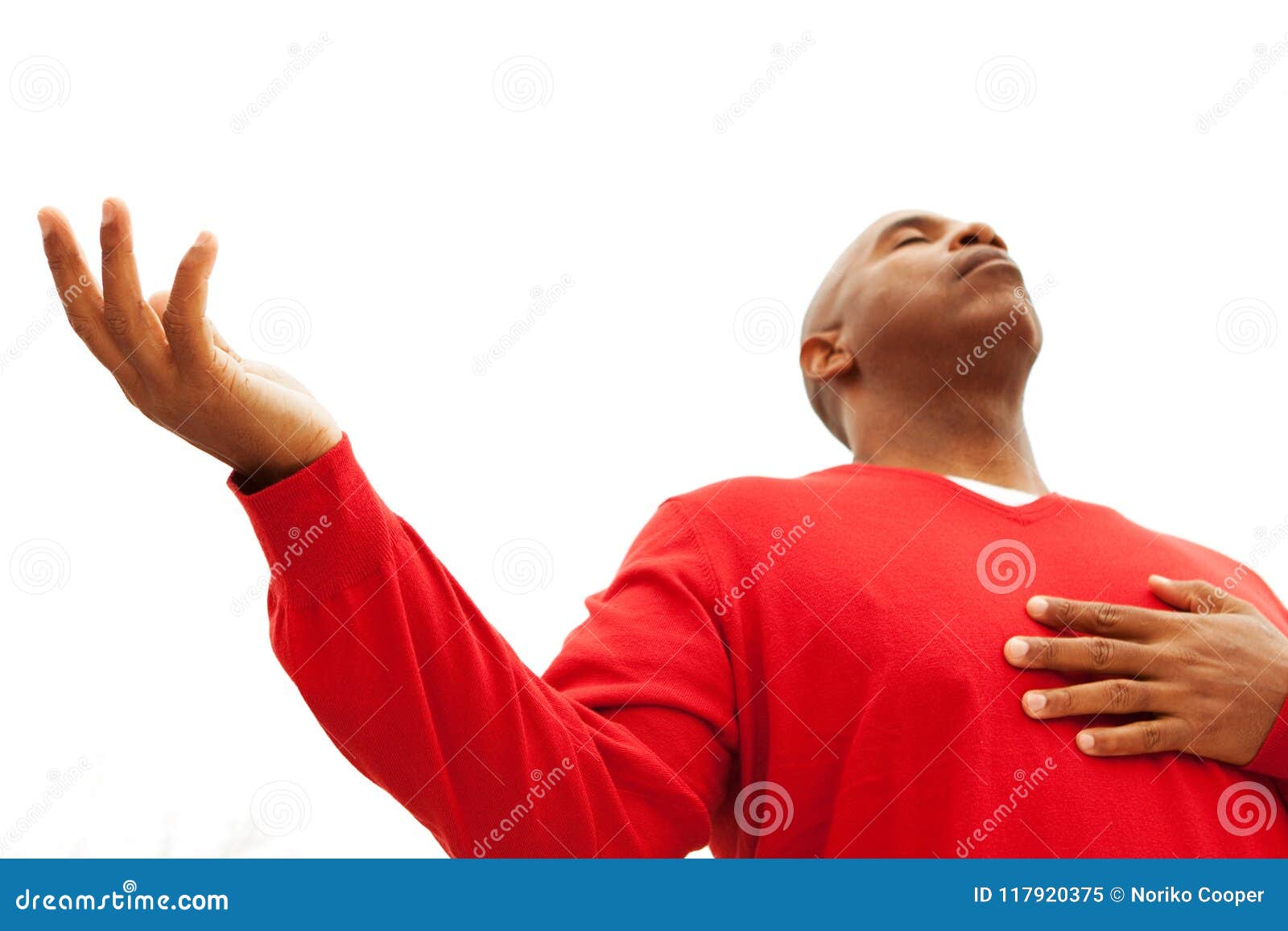 African American Man with Open Arms. Stock Image - Image of sharing ...