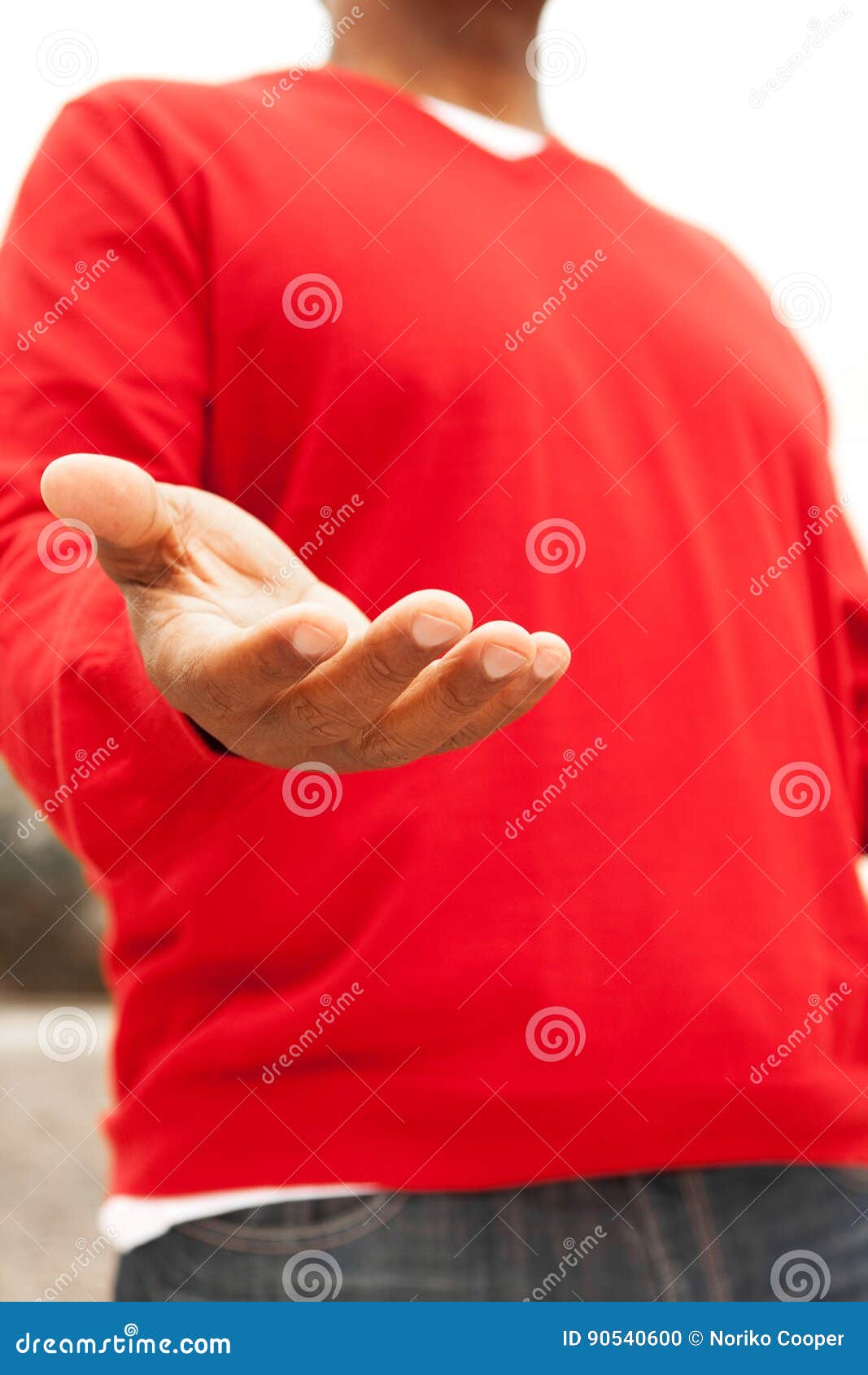 African American Man with Open Arms. Stock Photo - Image of praise ...